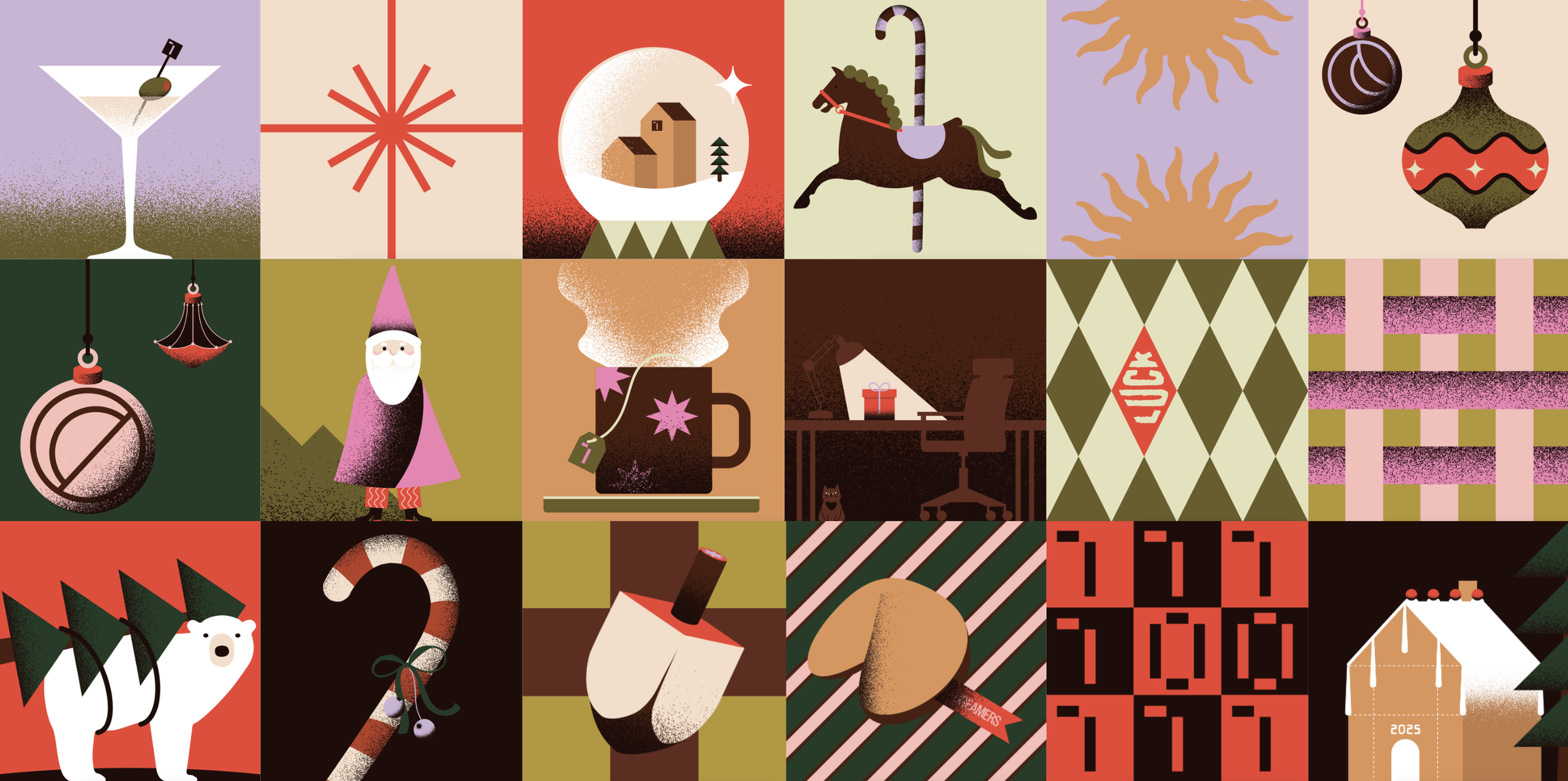 One Workplace - Holiday Graphics — House Of Sorcery