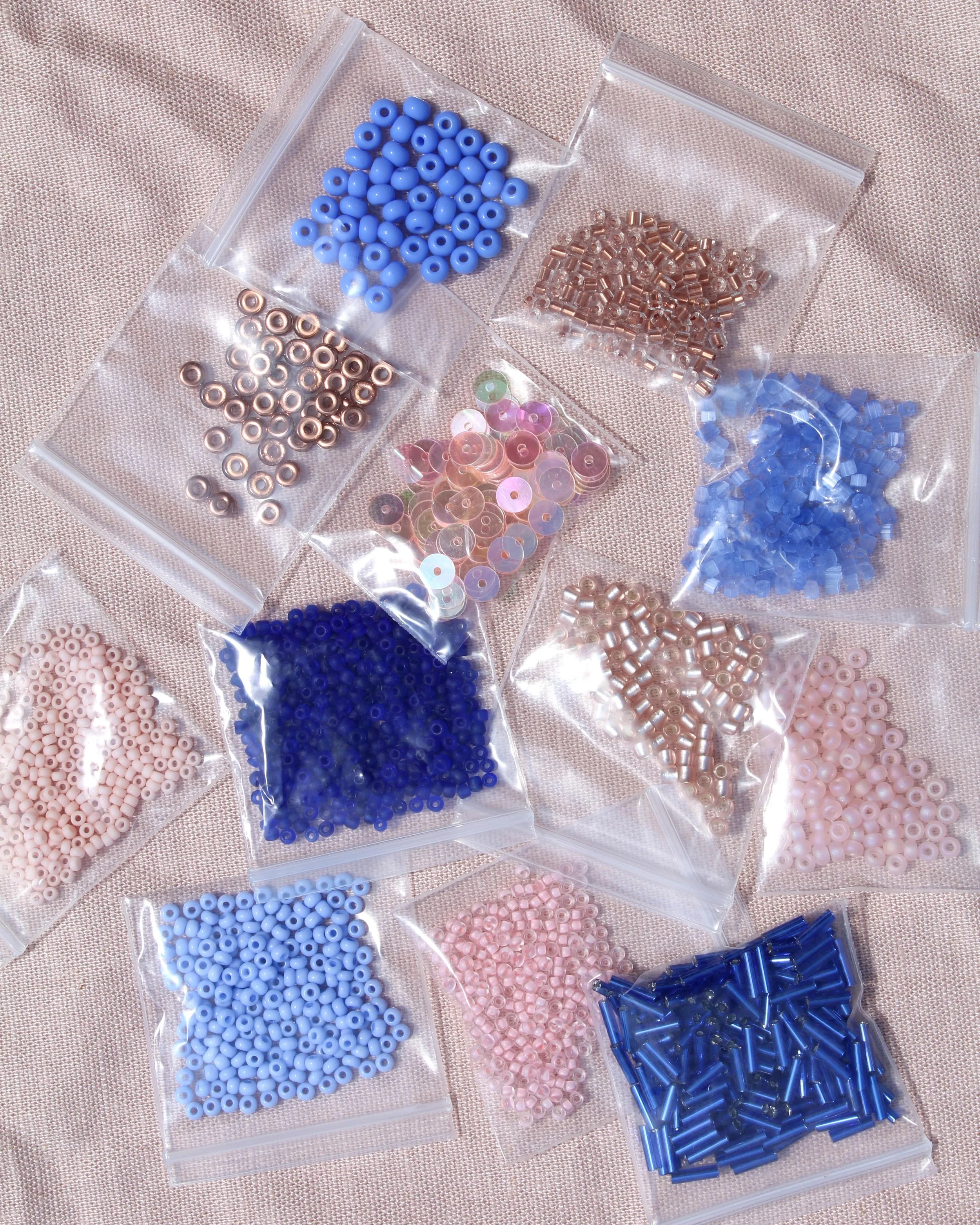 Beaded Embroidery Kit in Blue — imogen melissa