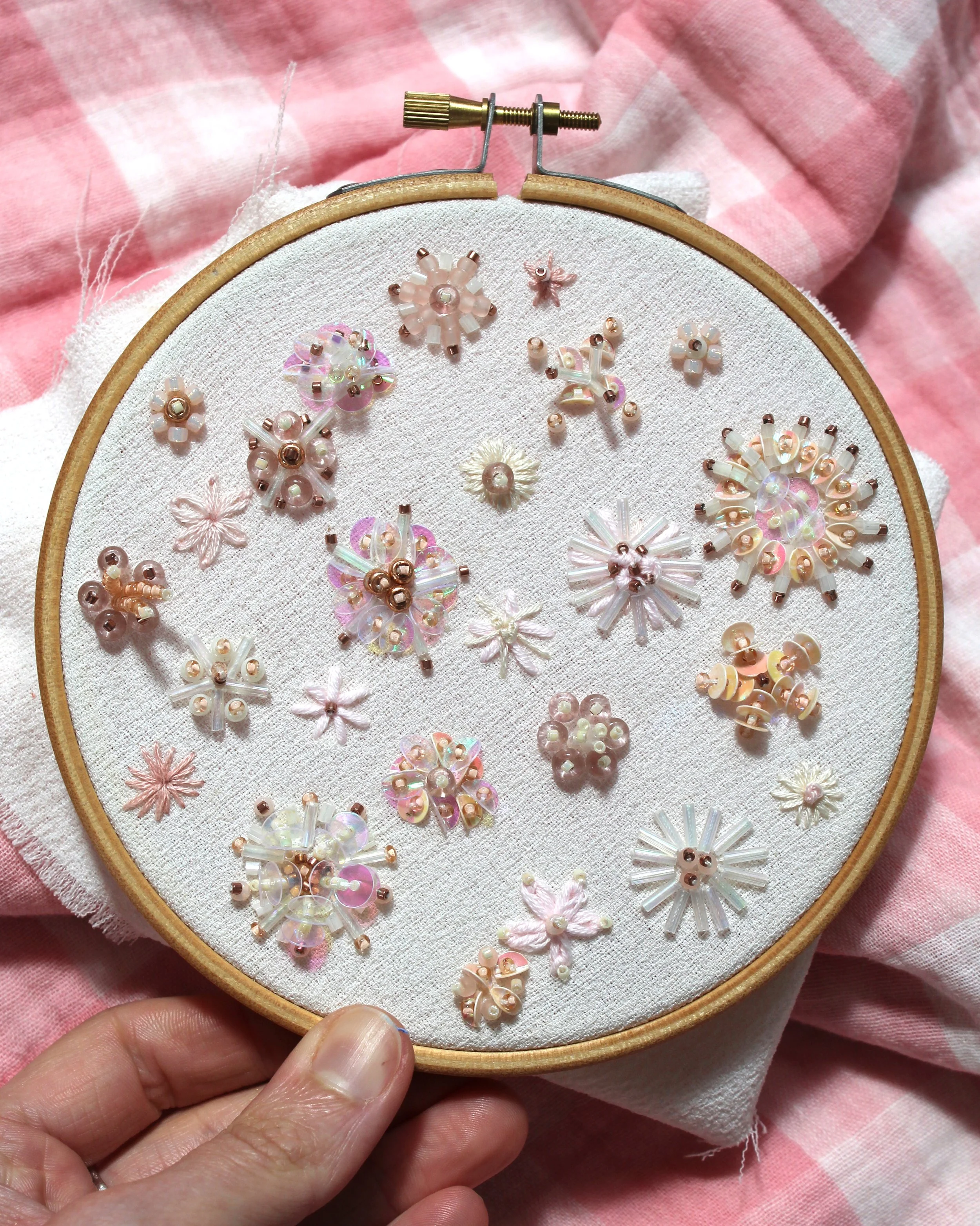 Beaded Embroidery Kit in Turquoise — imogen melissa