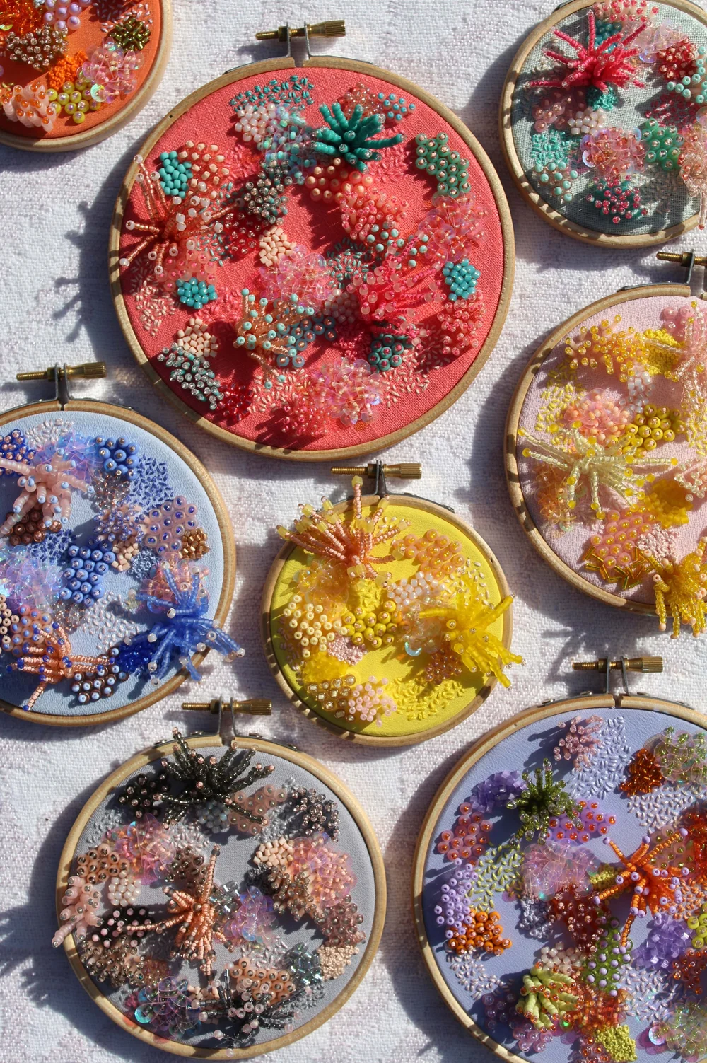 Beaded Embroidery Kit in Lilac — imogen melissa