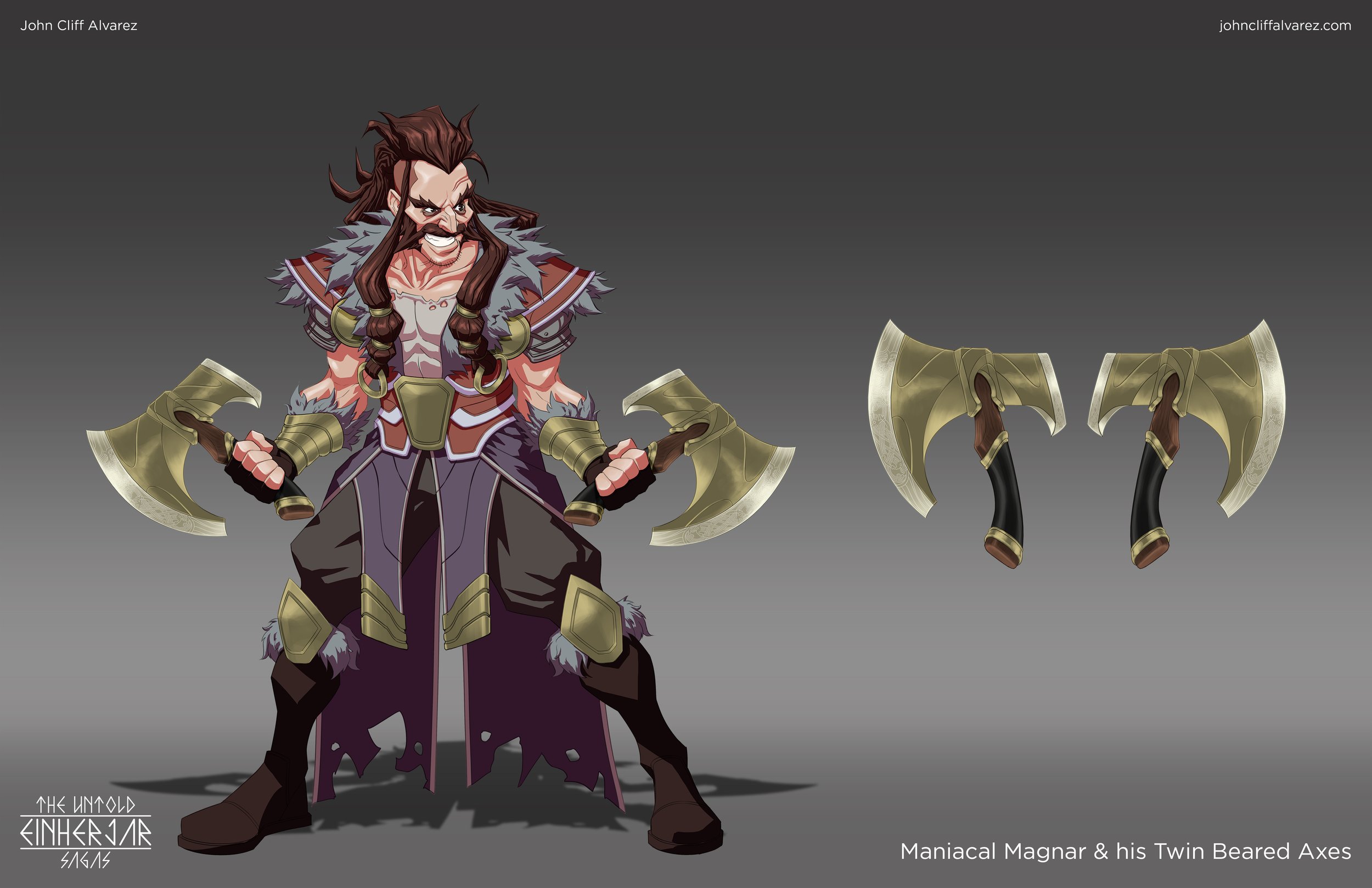 The Untold Einherjar Sagas | Character Designs — The Art of John Cliff ...