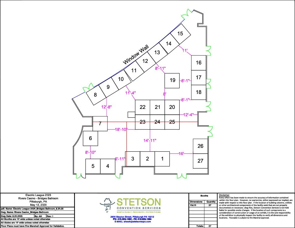 Electric Expo Floor Plan — Electric League of Western Pennsylvania