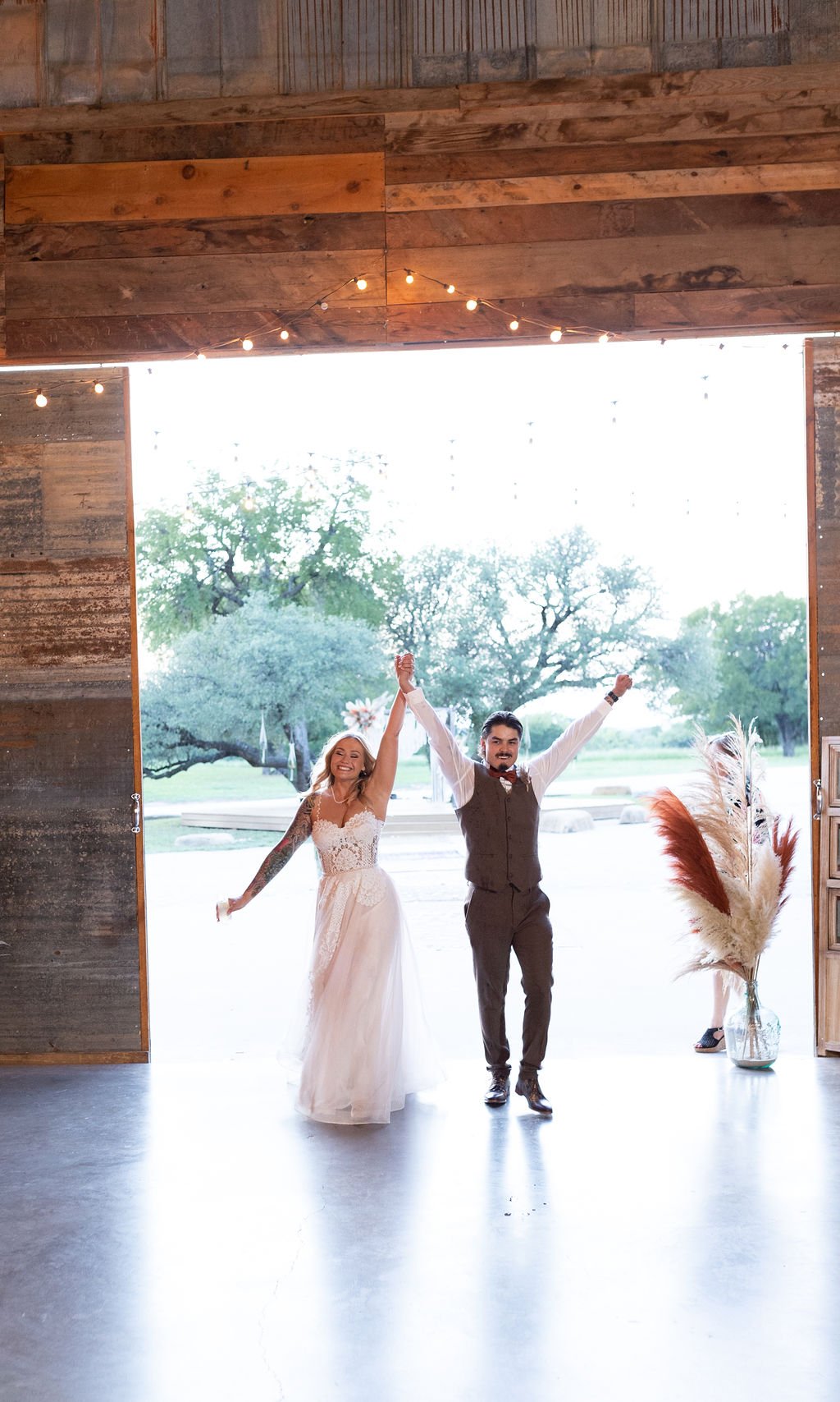 Boho Barn Wedding - Destination Wedding for San Antonio Couple with ...