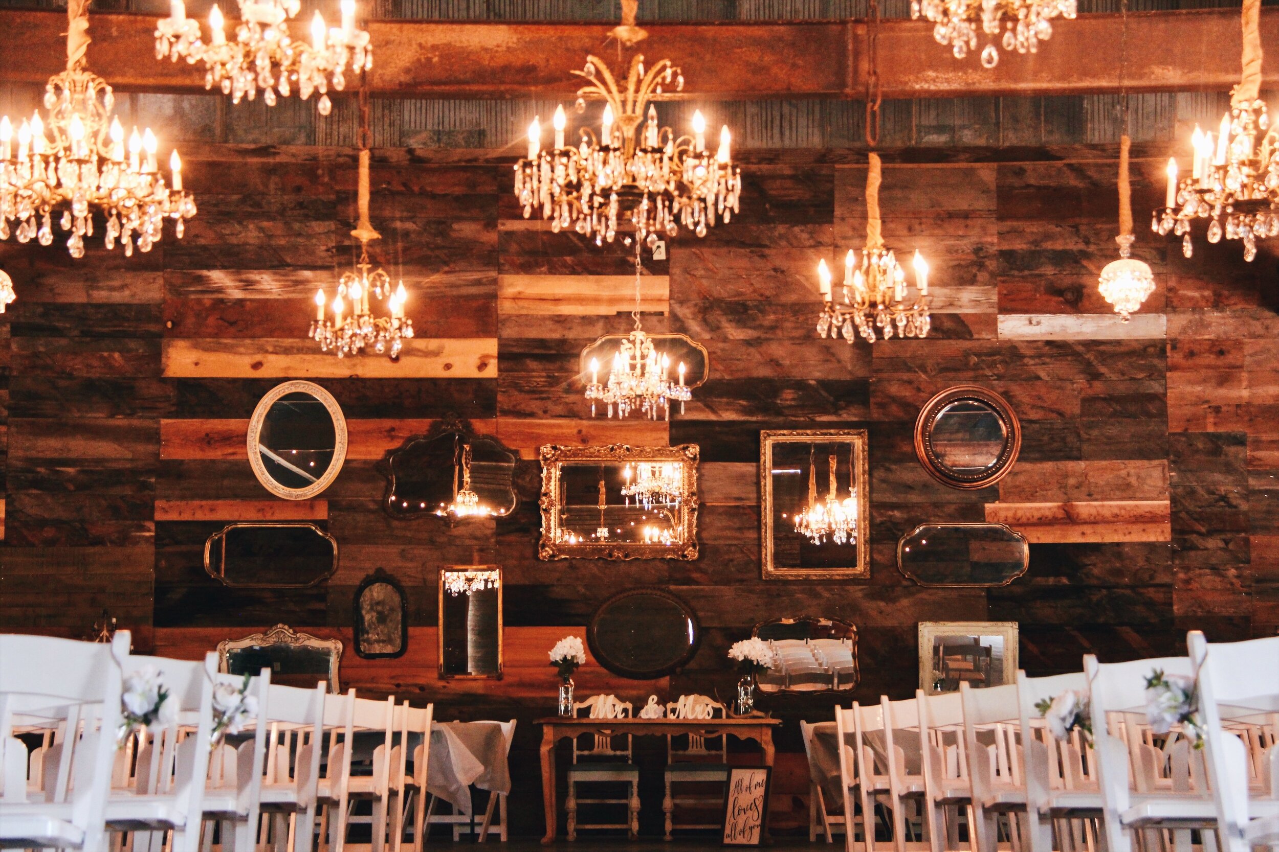 Vintage Chandelier Barn Wedding — The Barn at Sparrow Creek Ranch