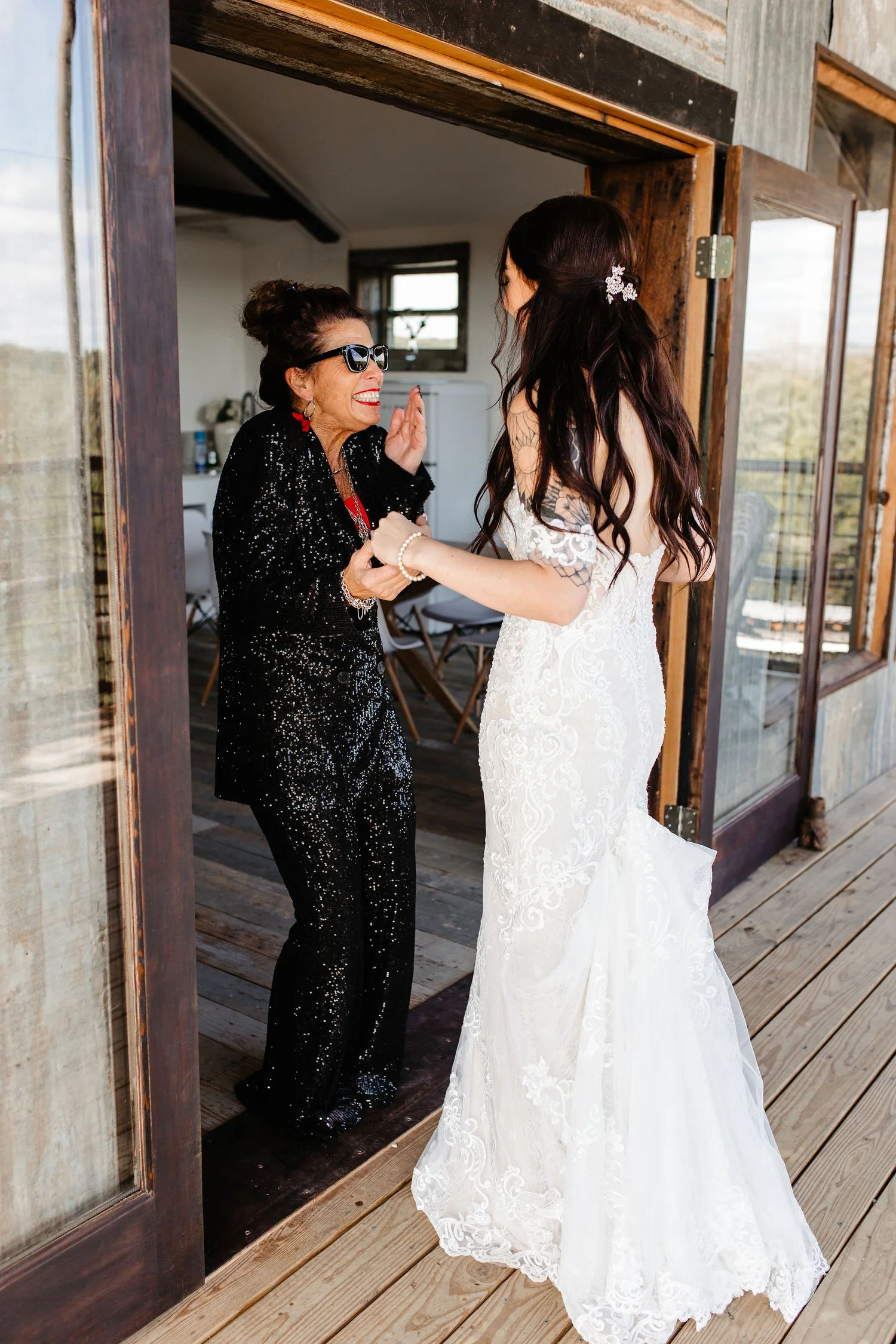DFW Western Wedding with Vintage Getaway Car — The Barn at Sparrow ...