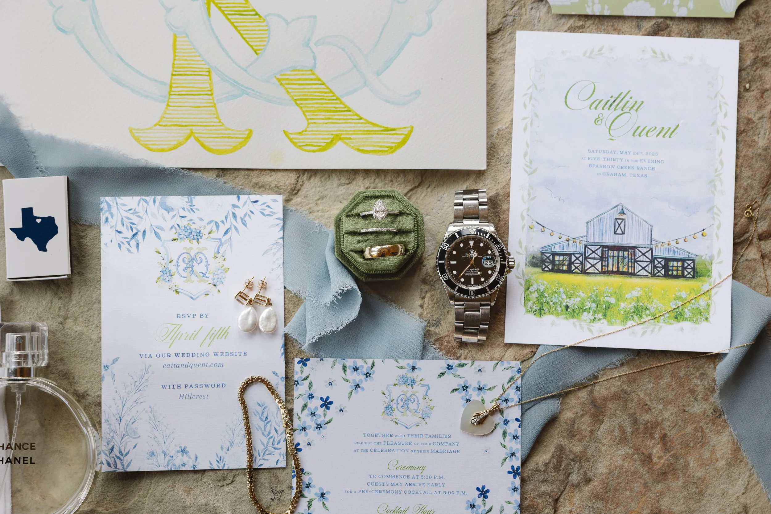 A Graphic Designer’s Custom Blue and White Chinoiserie Wedding ...