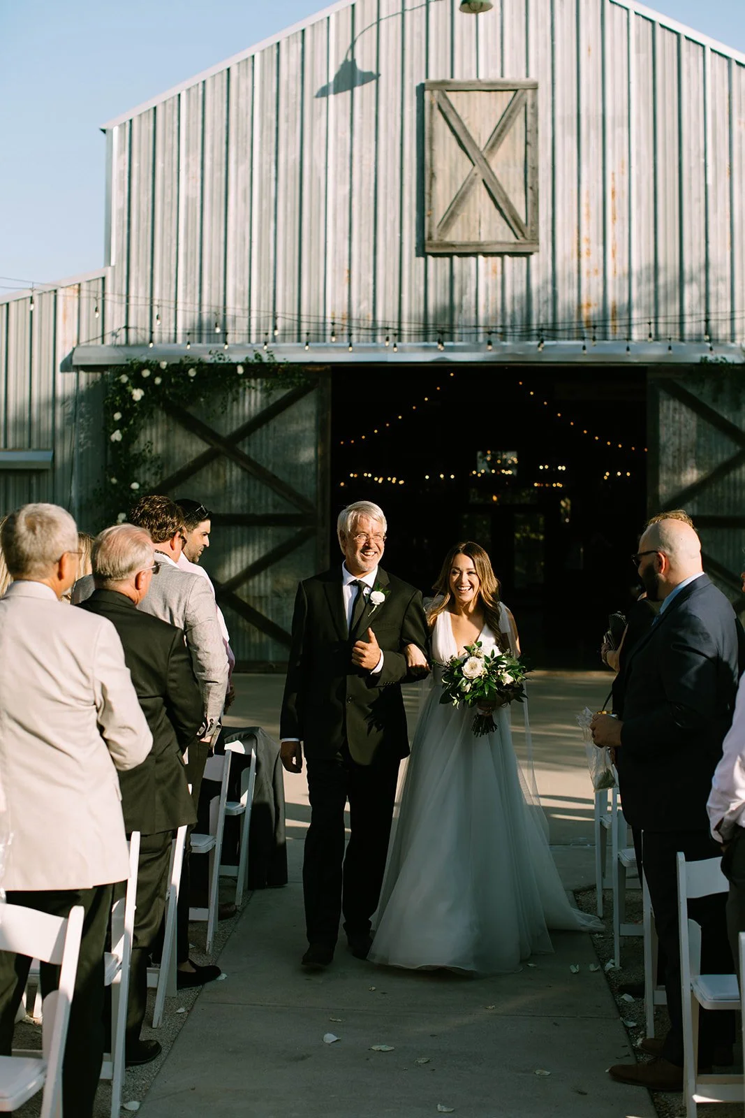 Tuscany Styled Wedding with Black Tie, Tulle Gown, and Dancing Under ...