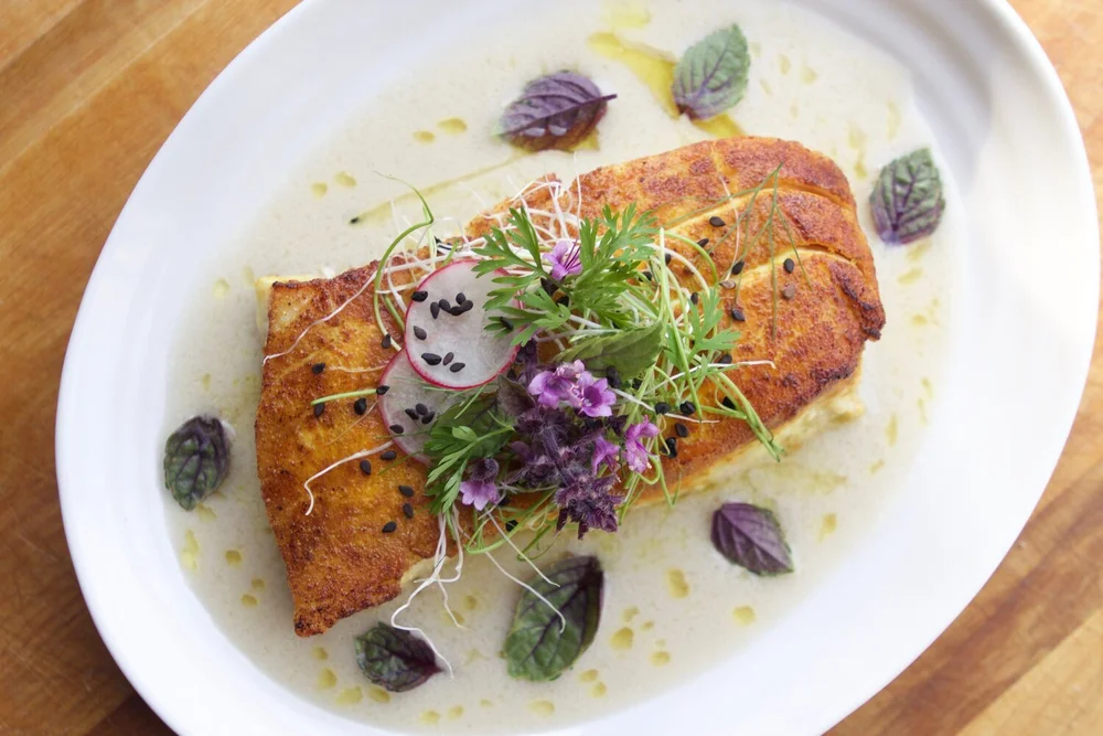 Curry Crusted Halibut in Coconut Clam Broth — Tuna Harbor Dockside Market