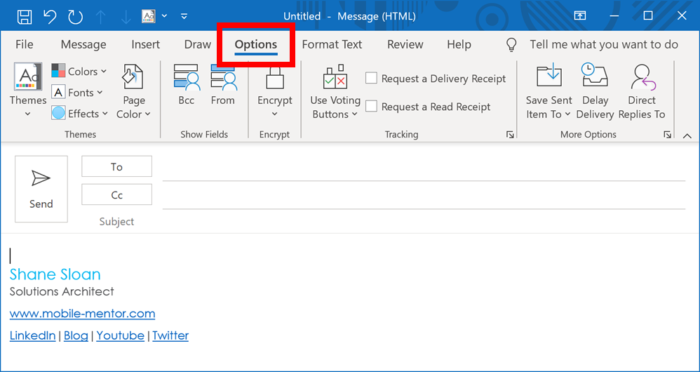 Customize Outlook emails - Make your email on brand! — Mobile Mentor