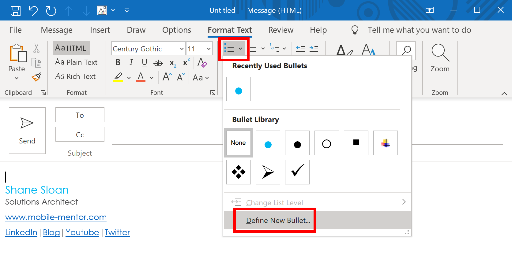 Customize Outlook emails - Make your email on brand! — Mobile Mentor