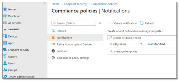 Sending Notifications to Noncompliant Devices in Microsoft Intune ...
