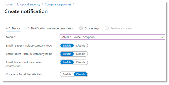 Sending Notifications to Noncompliant Devices in Microsoft Intune ...