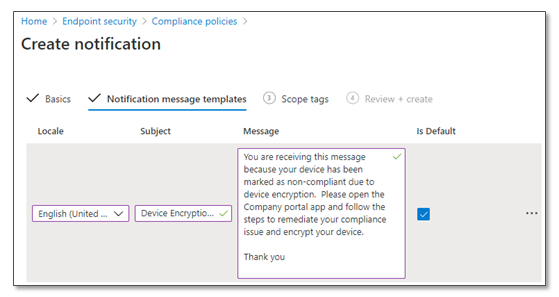 Sending Notifications to Noncompliant Devices in Microsoft Intune ...