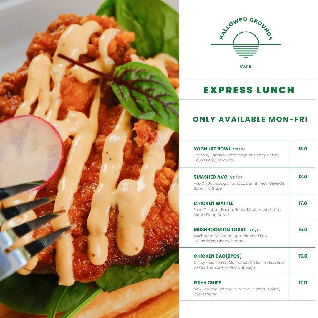 Menu — Hallowed Grounds Espresso