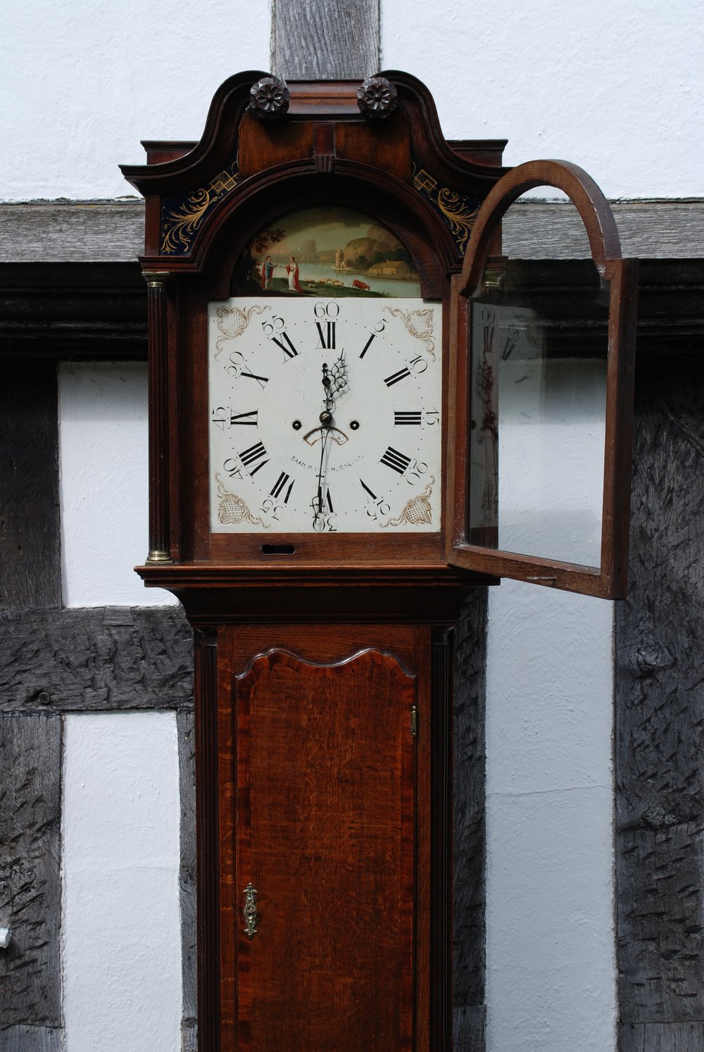 Antique Grandfather Clock Face