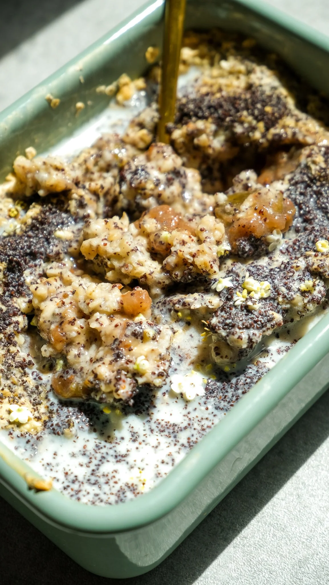 AUSTRIAN GERMKNÖDEL BAKED OATS WITH POPPYSEED & PLUM — MAGDA MAG DAS