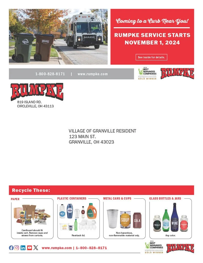 Refuse Services — Village of Granville
