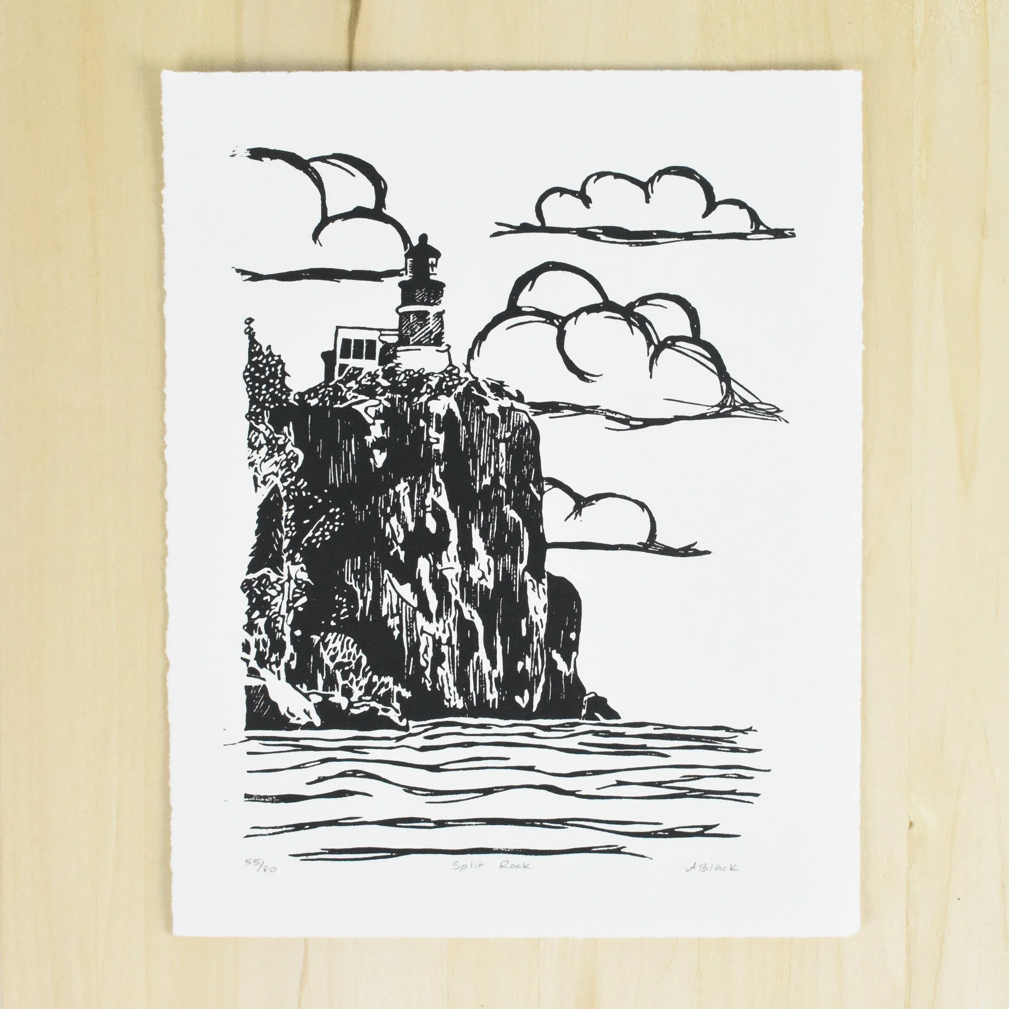 Split Rock - 10x8 — Black Loon Studio