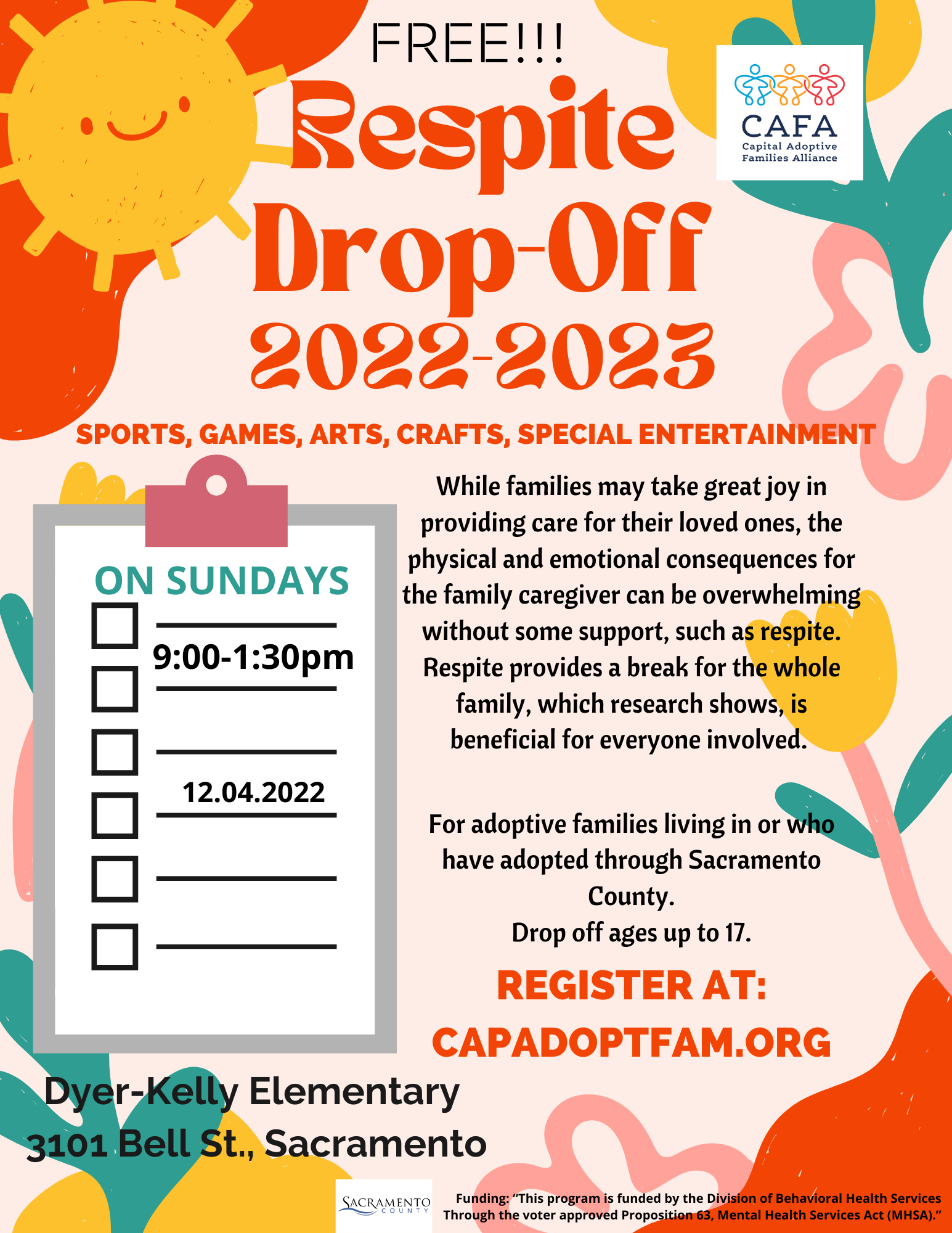 Respite Drop-Off — Capital Adoptive Families Alliance