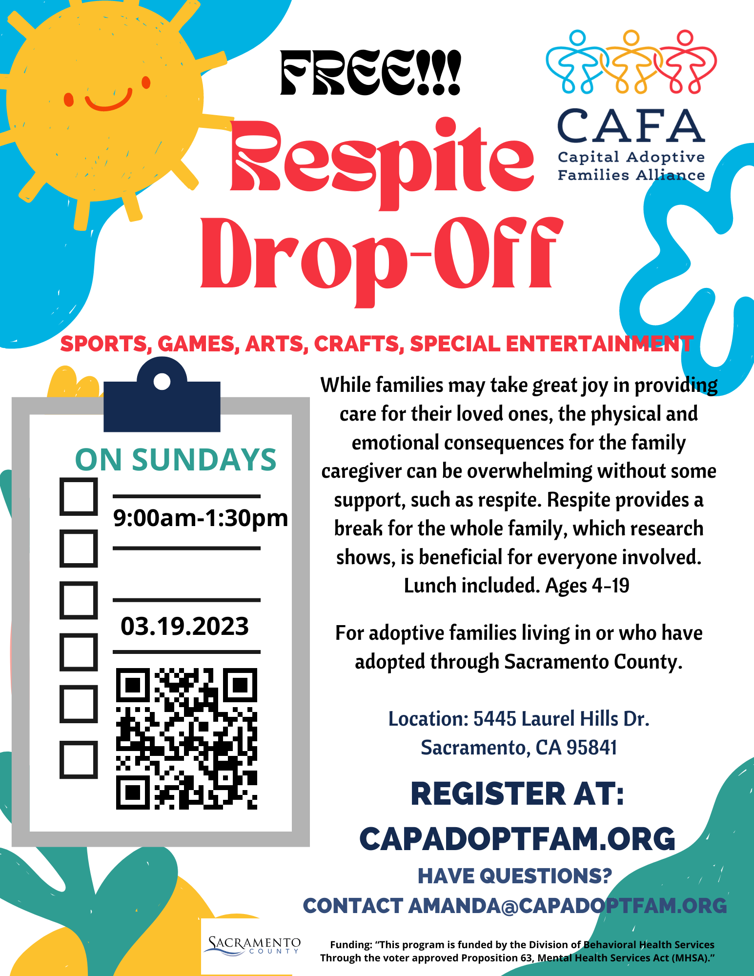 Respite Events — Capital Adoptive Families Alliance