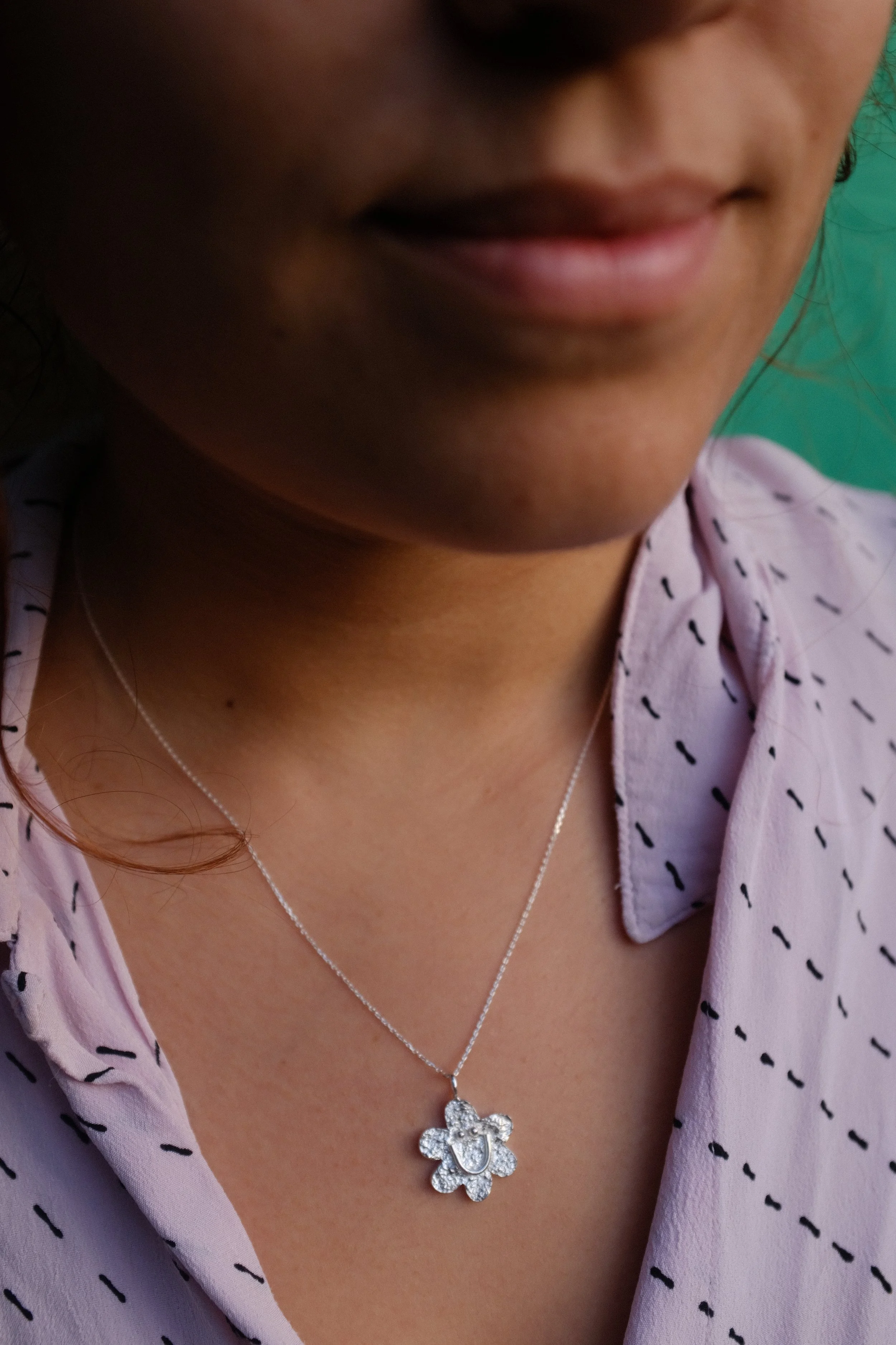 Smiley Heart Sad Heart Pendant - Recycled Gold Plated Silver — Sken ...