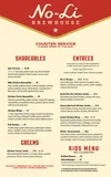 No-Li Brewhouse Menu — BREWHOUSE