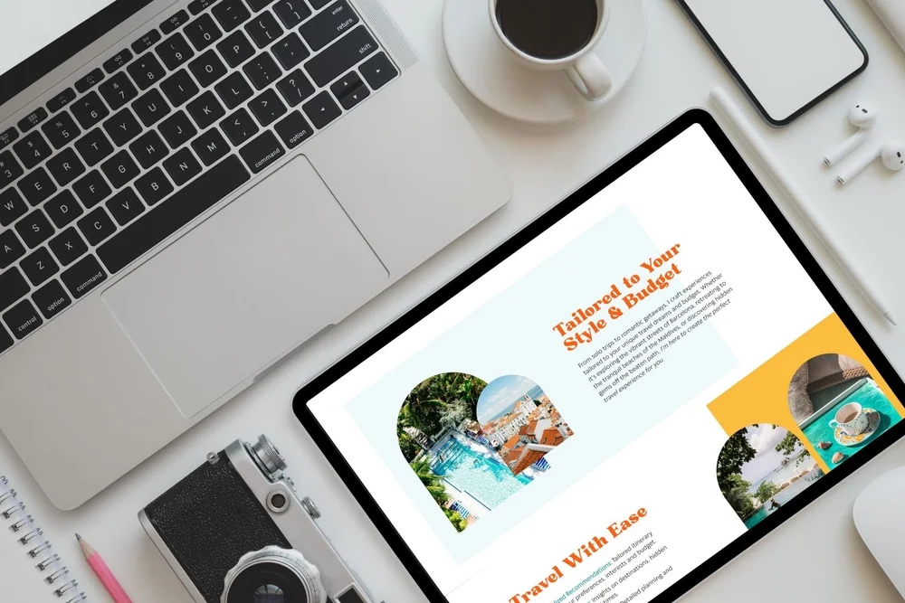 Custom Website Design for Travel Advisor | Wanderlust Coordinator ...