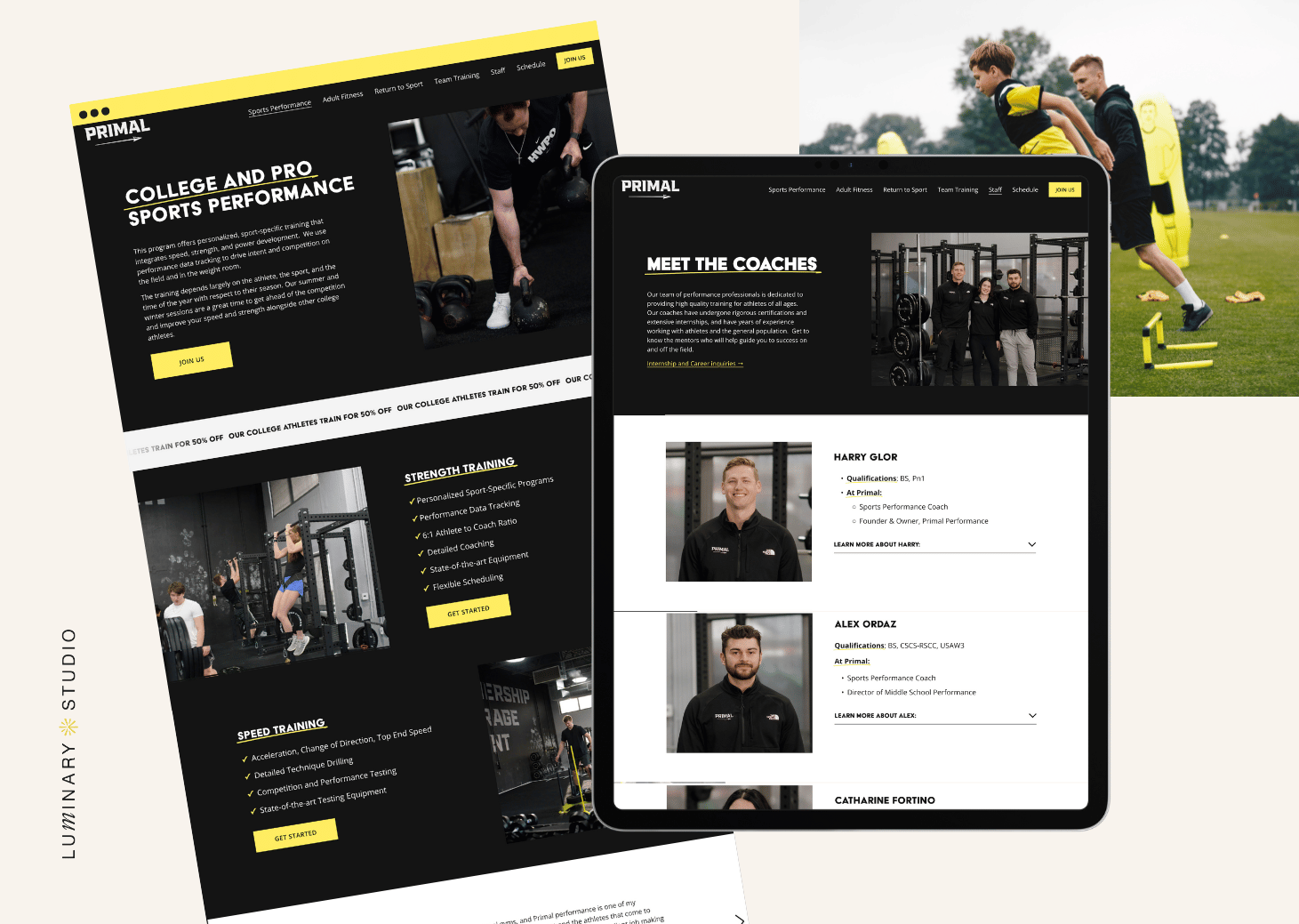 Bold Website Design for Sports Performance Gym in Denver, CO | Primal Performance — Luminary Studio