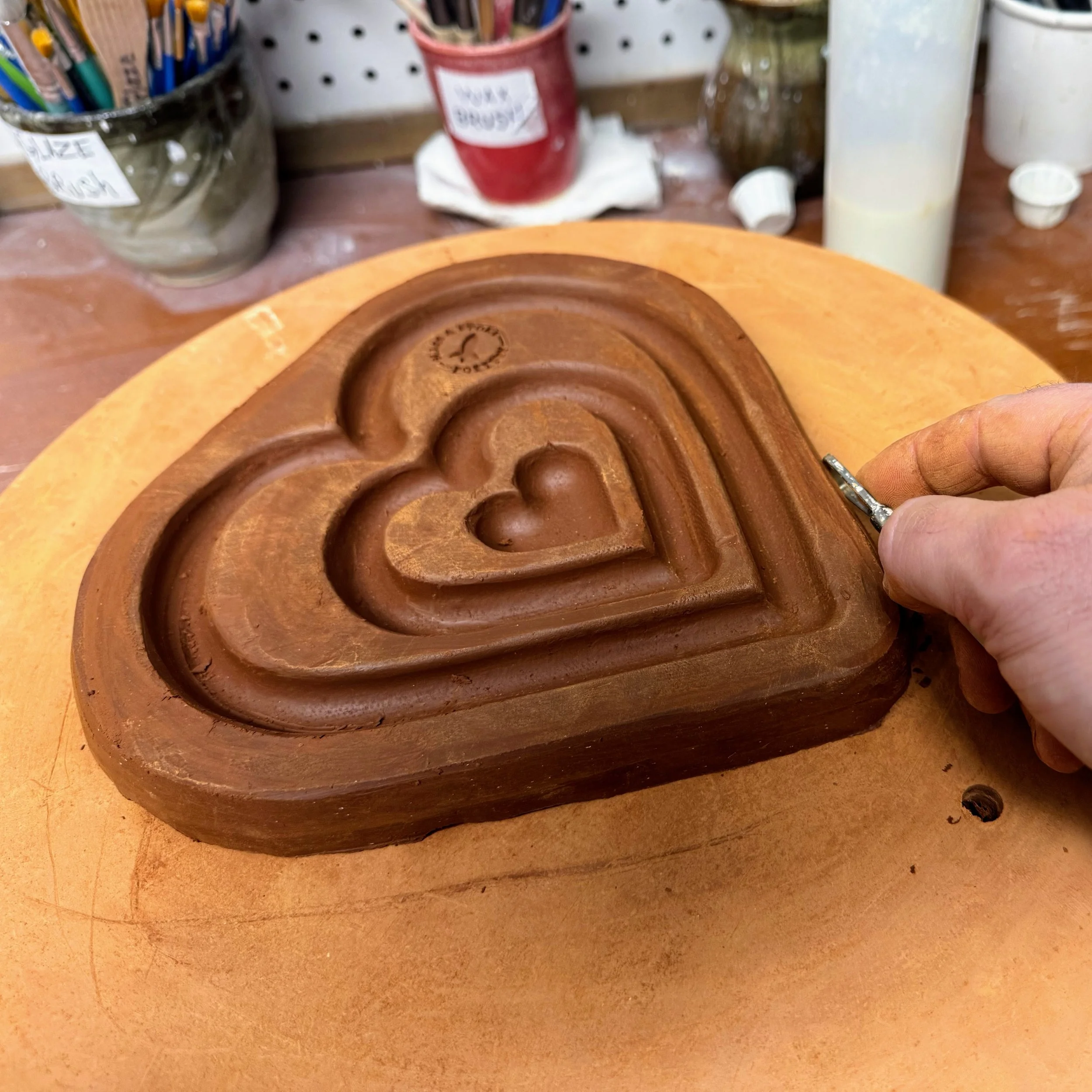 Fused Glass Ring Mold — Glass & Stone Pottery