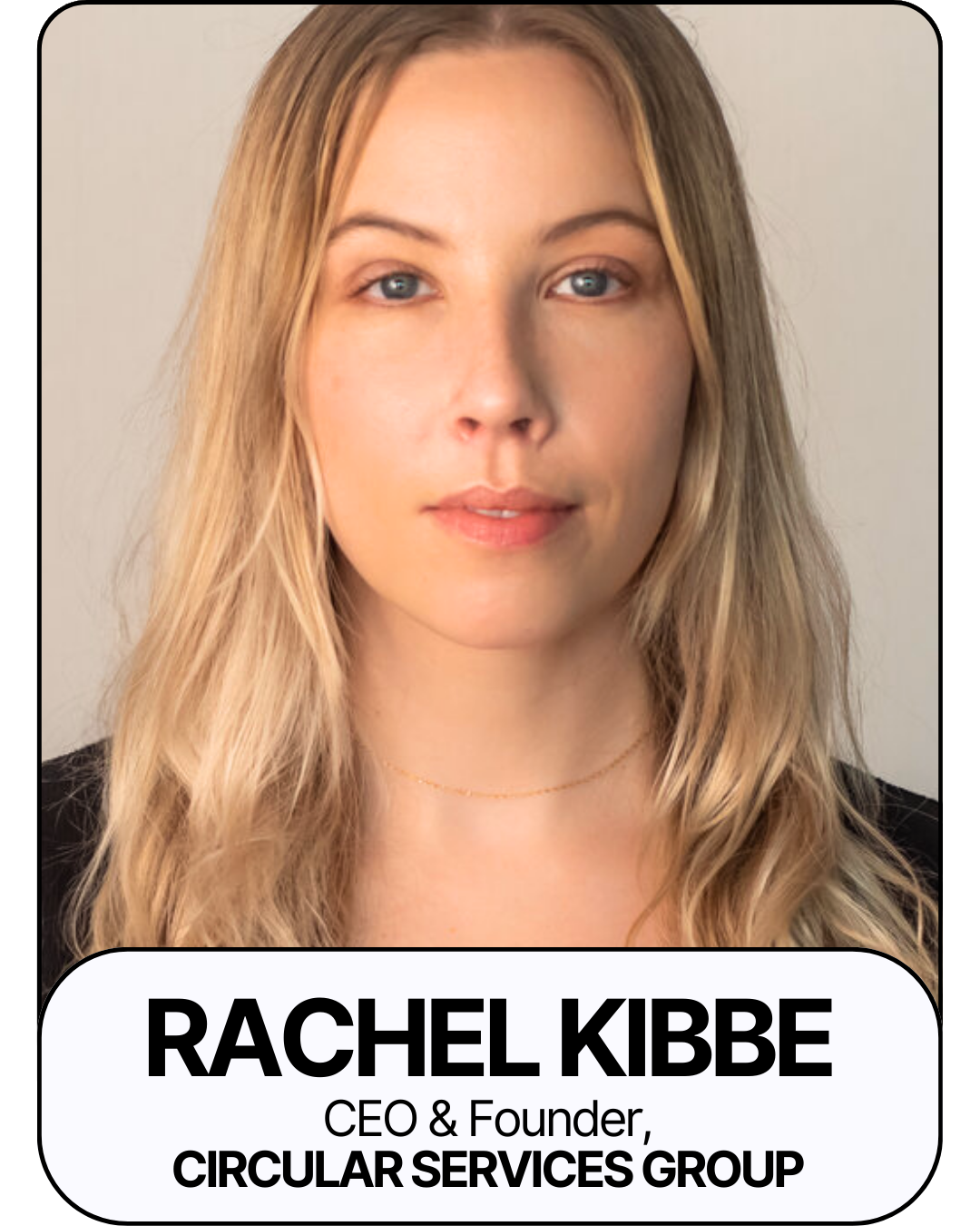 Join Rachel Kibbe, Founder & CEO at Circular Services Group, at SFF24 ...