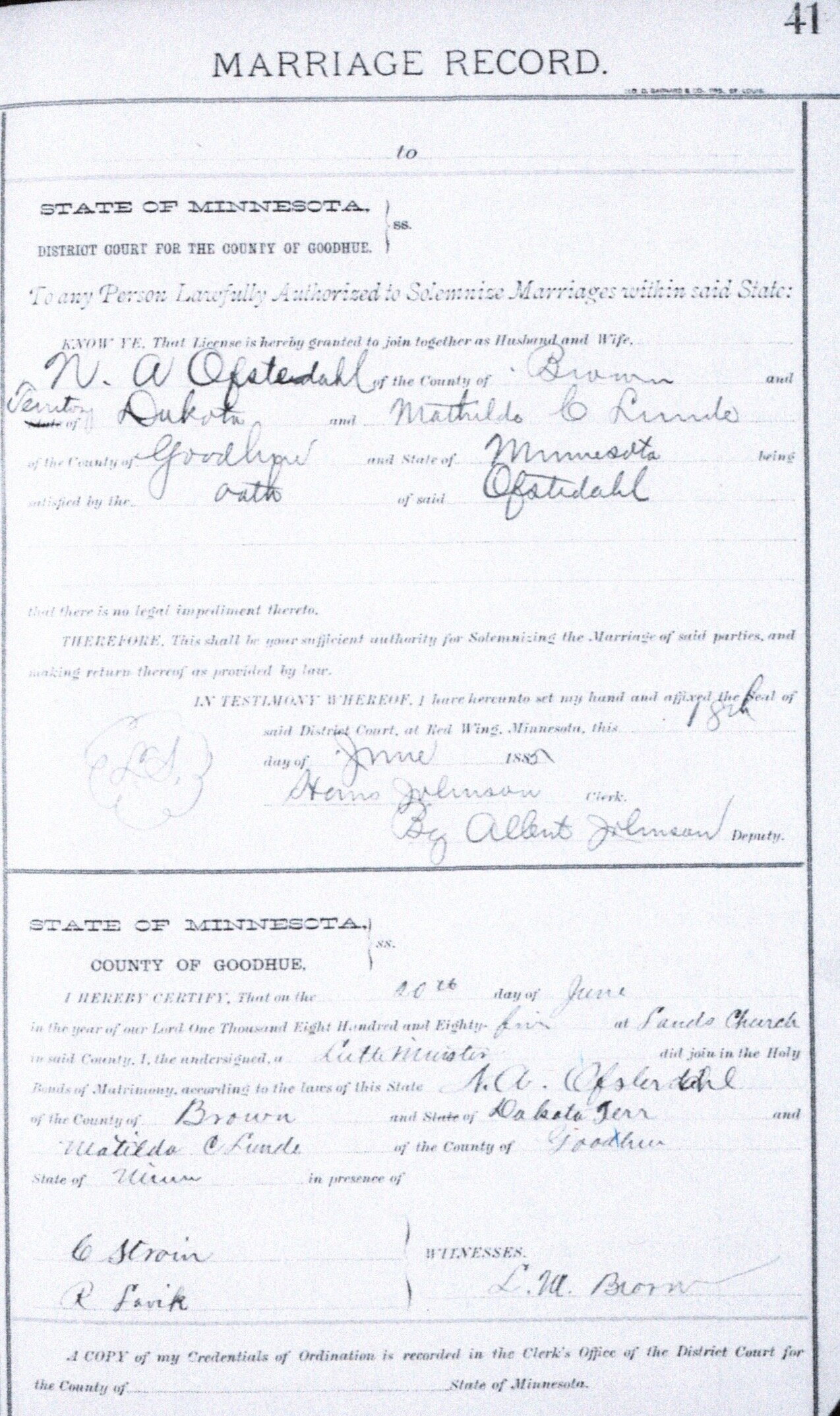 Nils Ofstedahl Part One — John Laird Genealogy