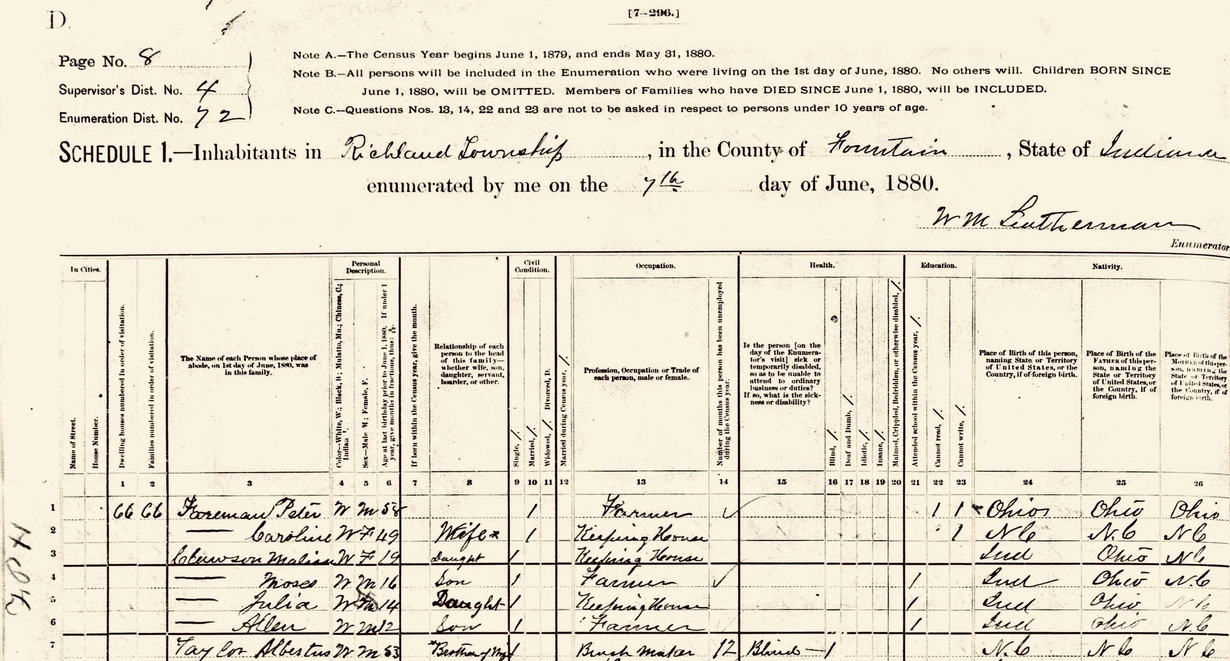 Caroline Taylor Clawson Foreman Ancestry Mystery — John Laird Genealogy