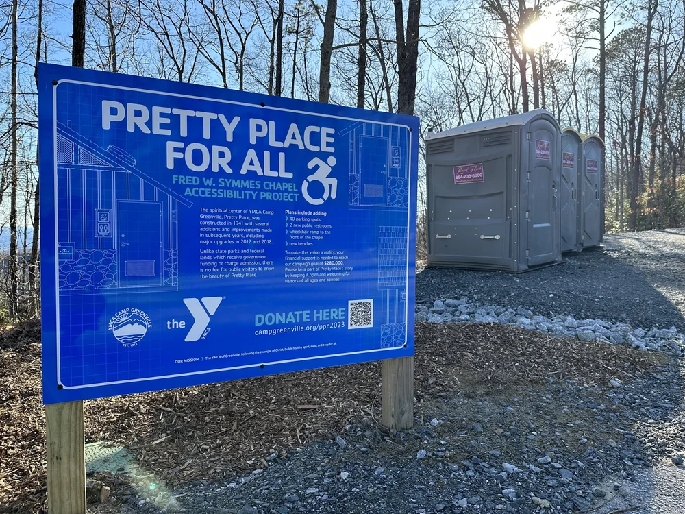 Upgrade to Temporary Restrooms at Pretty Place — YMCA Camp Greenville