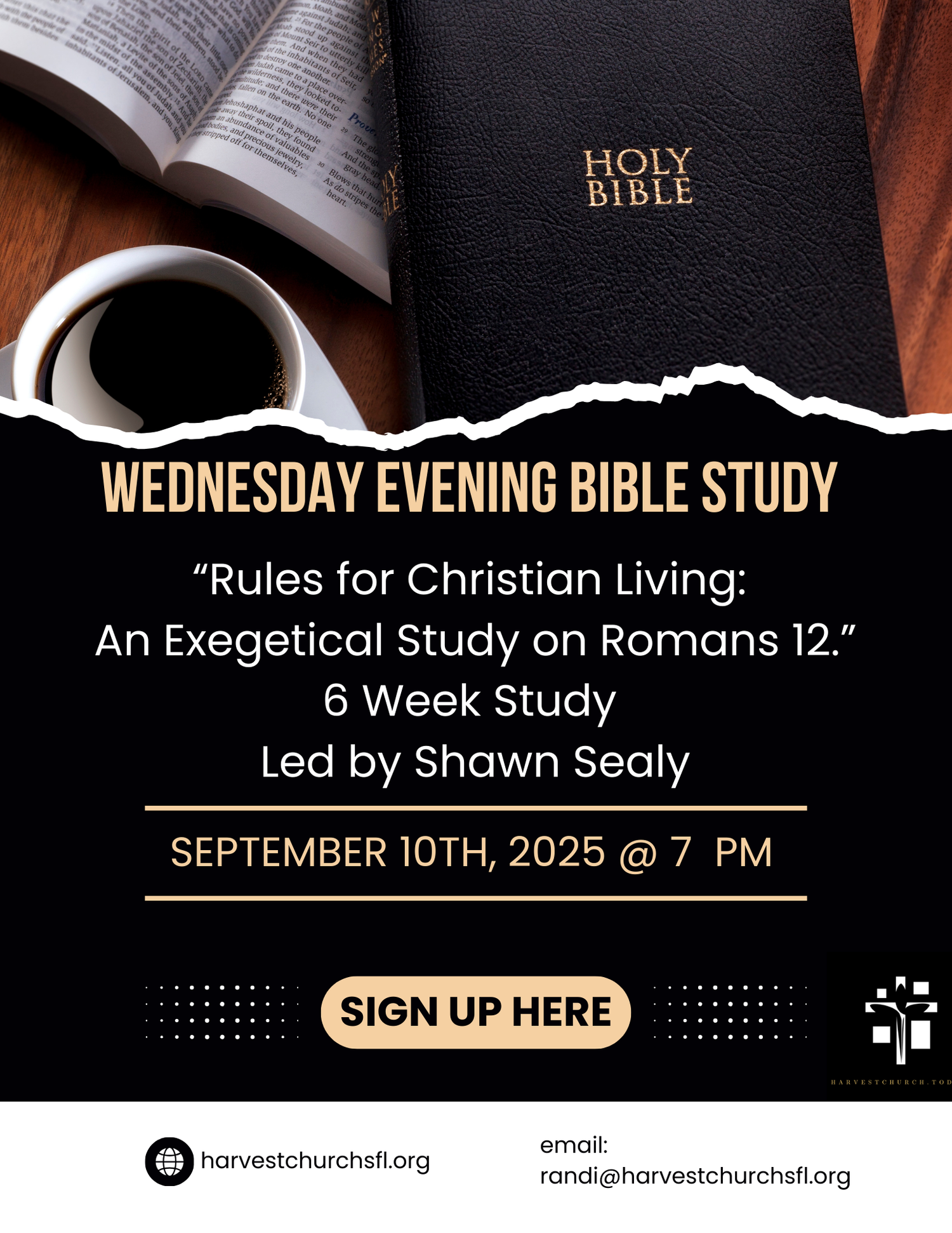 Wednesday Evening Bible Study — Harvest Church