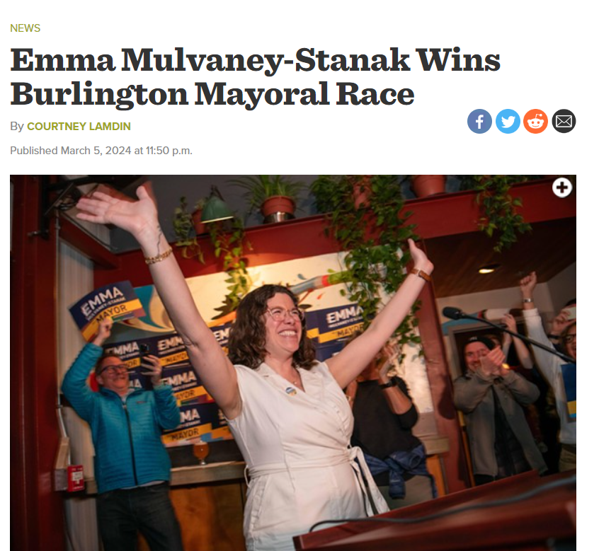 Progressives Sweep Town Meeting Day — The Vermont Progressive Party