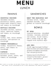 RC Menu — Restoration Coffee