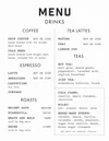 RC Menu — Restoration Coffee