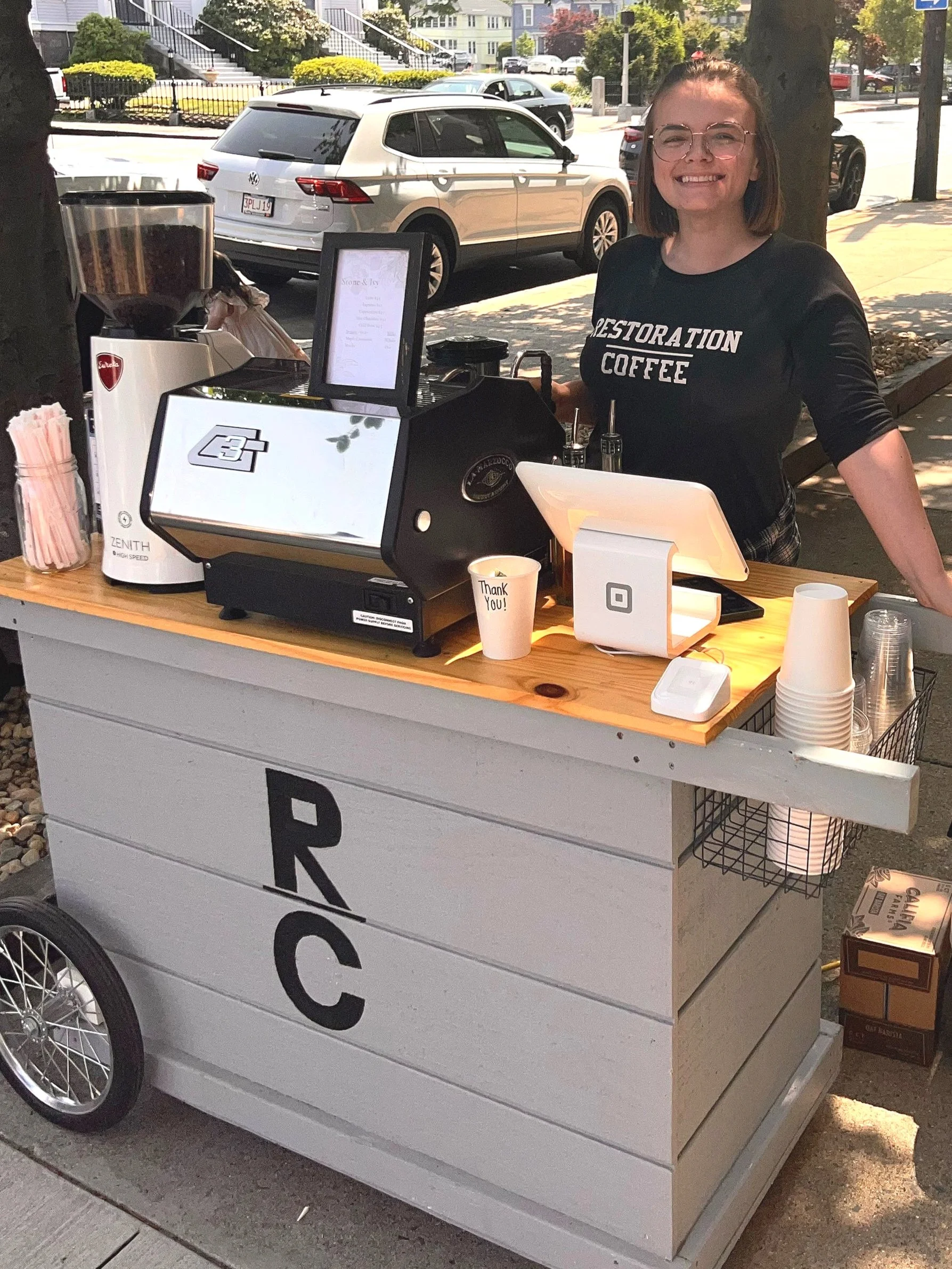 Mobile Coffee Cart for Weddings & Events — Restoration Coffee