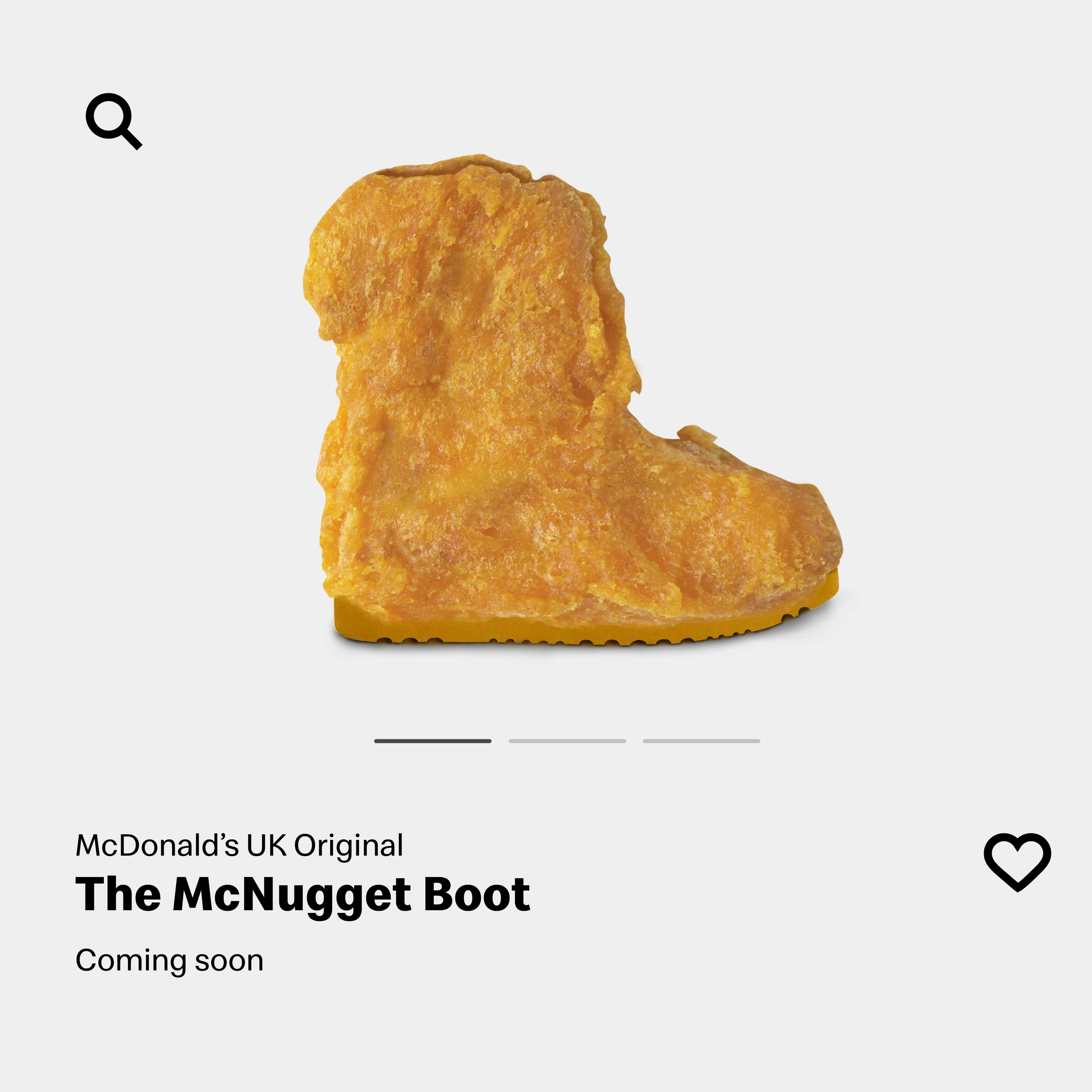 McDonald’s ‘McNugget Boot’ — KIM RYAN