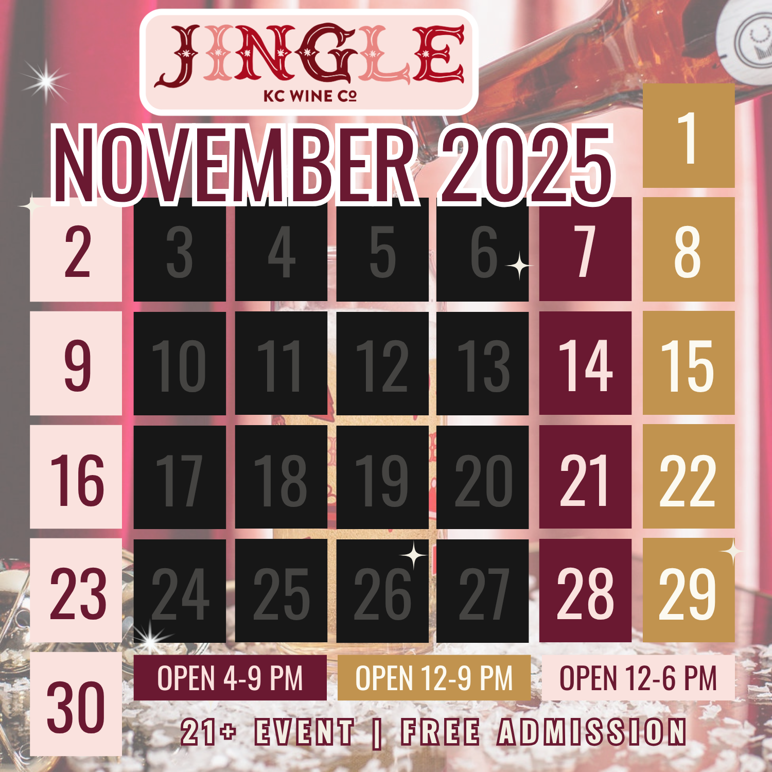 Jingle Bar Pop Up | KC Winter Festivities | KC Wine Co | Kansas City ...