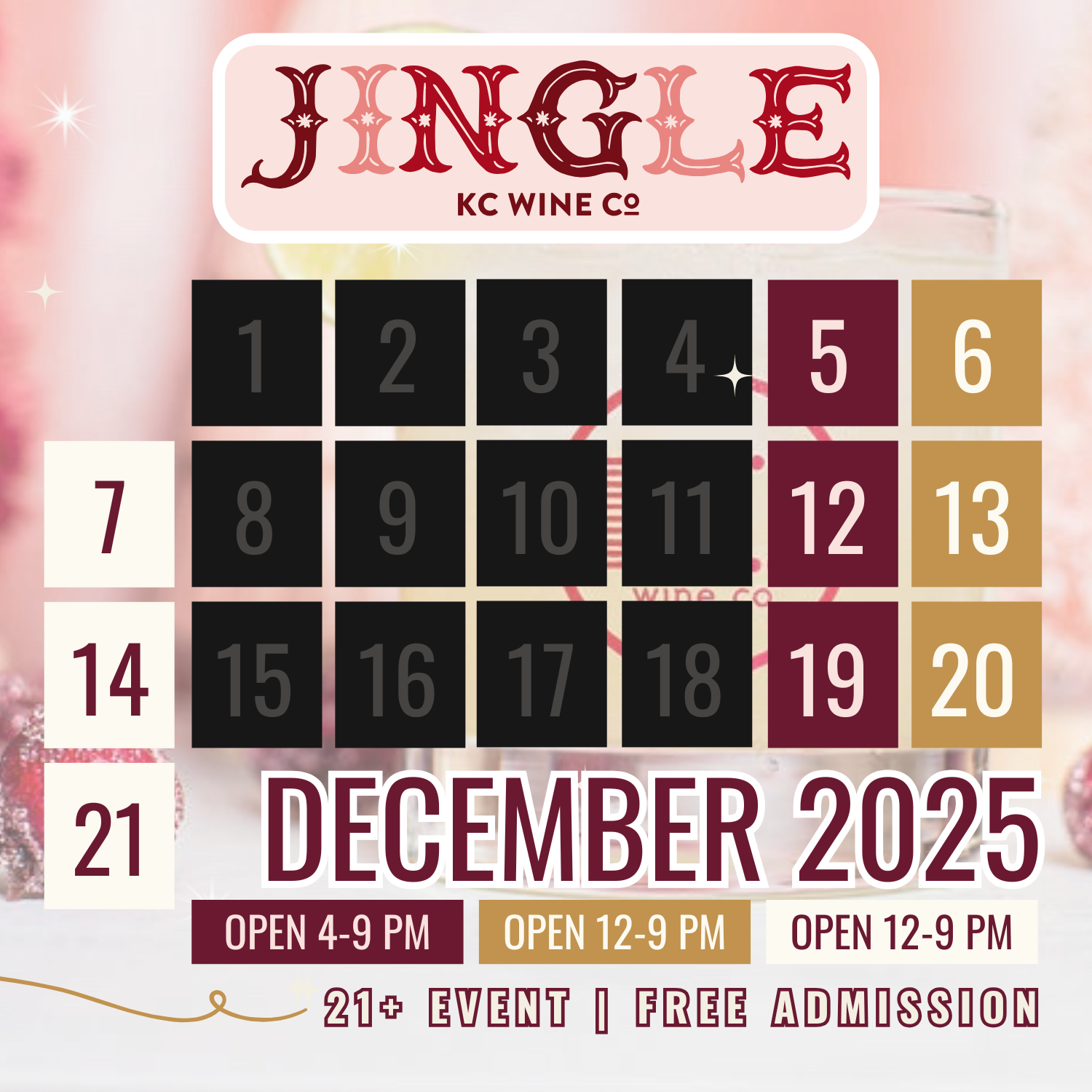 Jingle Holiday Pop-Up Bar {Free Admission} — KC Wine Co | Kansas City ...