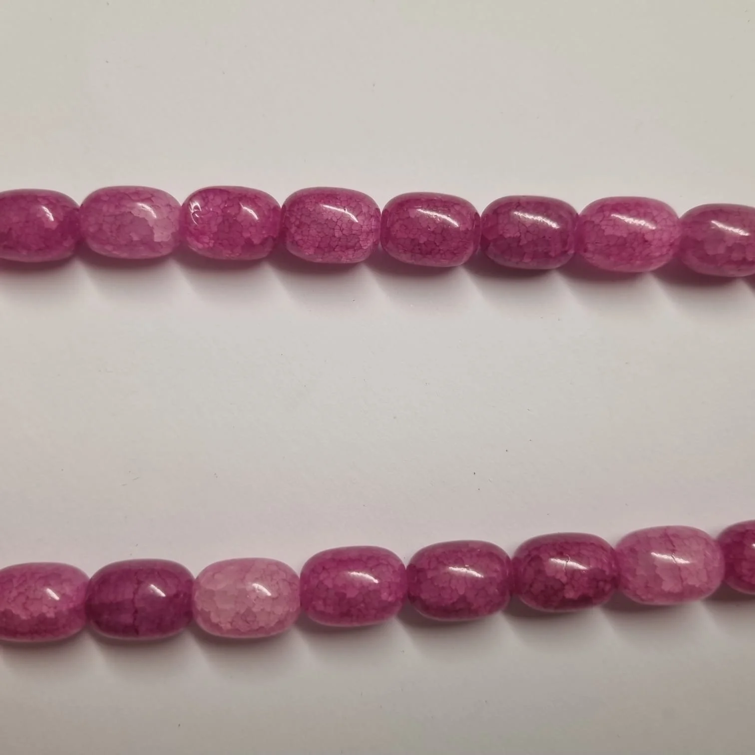 ULTIMATE CRAFT - 50 Oval Glass Beads 10mm (Pink) — ULTIMATE CRAFT ...