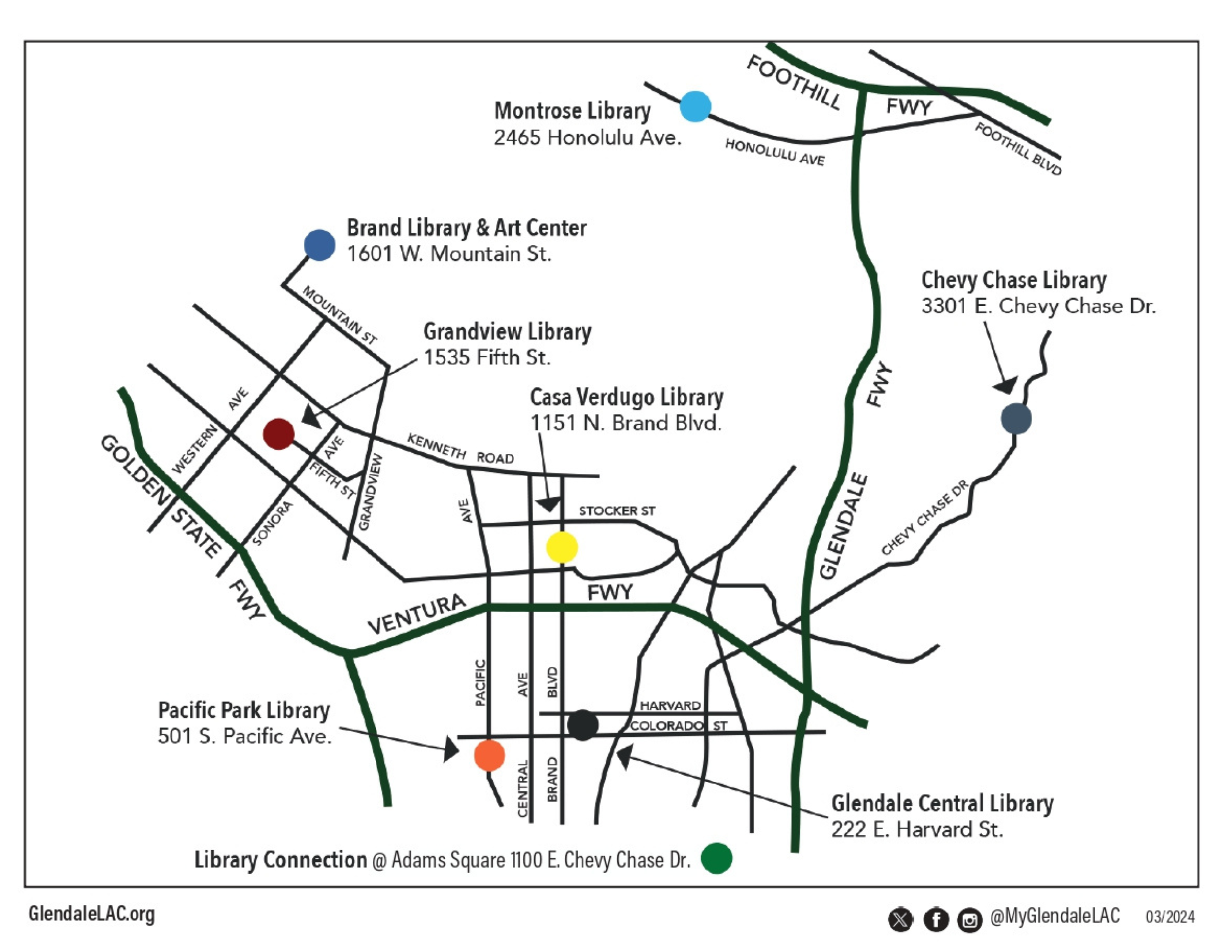 Hours of Operation & Holiday Closures — Glendale Library, Arts & Culture