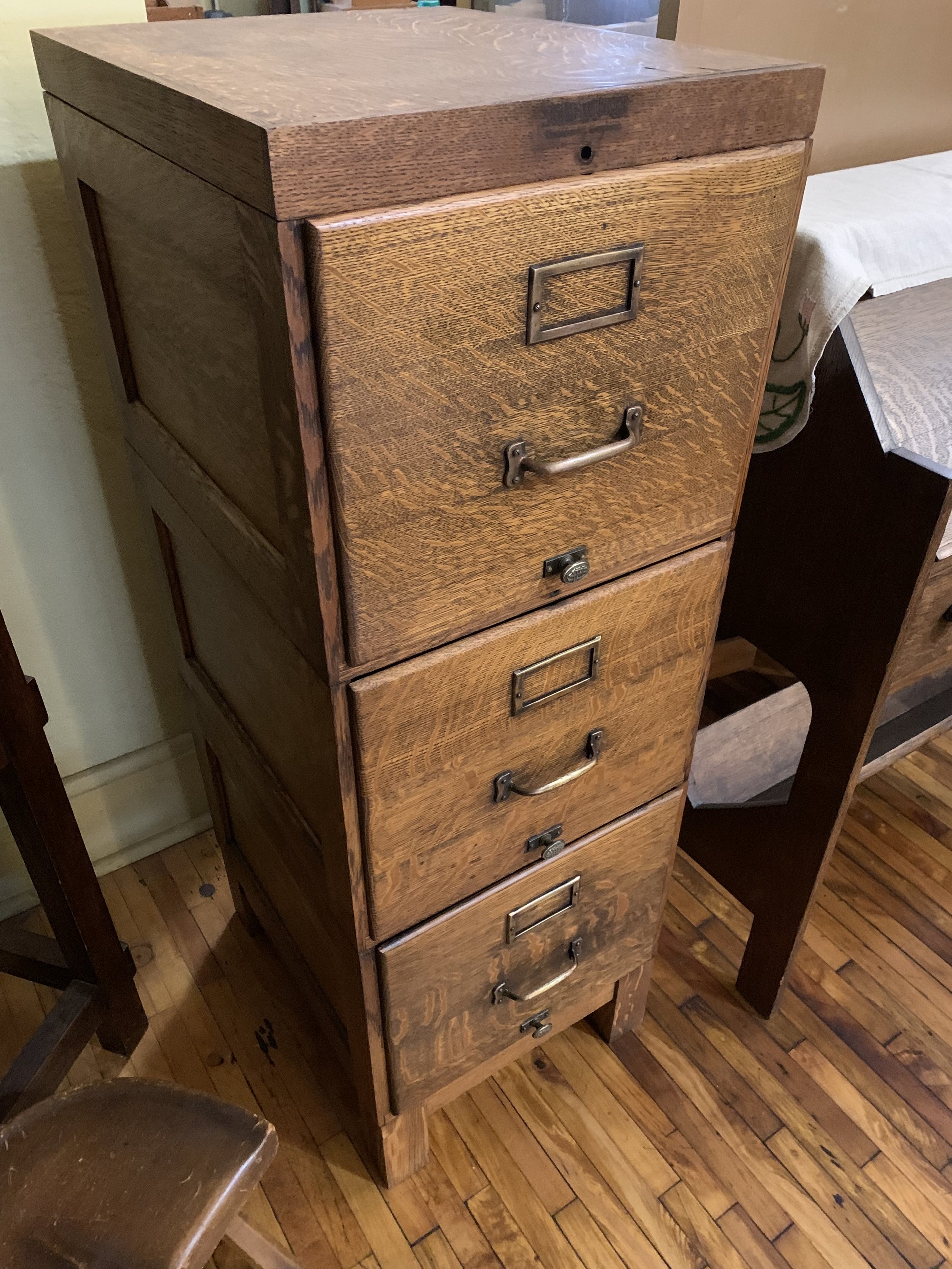 Antique Oak Stackable File Cabinet by Shaw Walker — Euro Classics Antiques