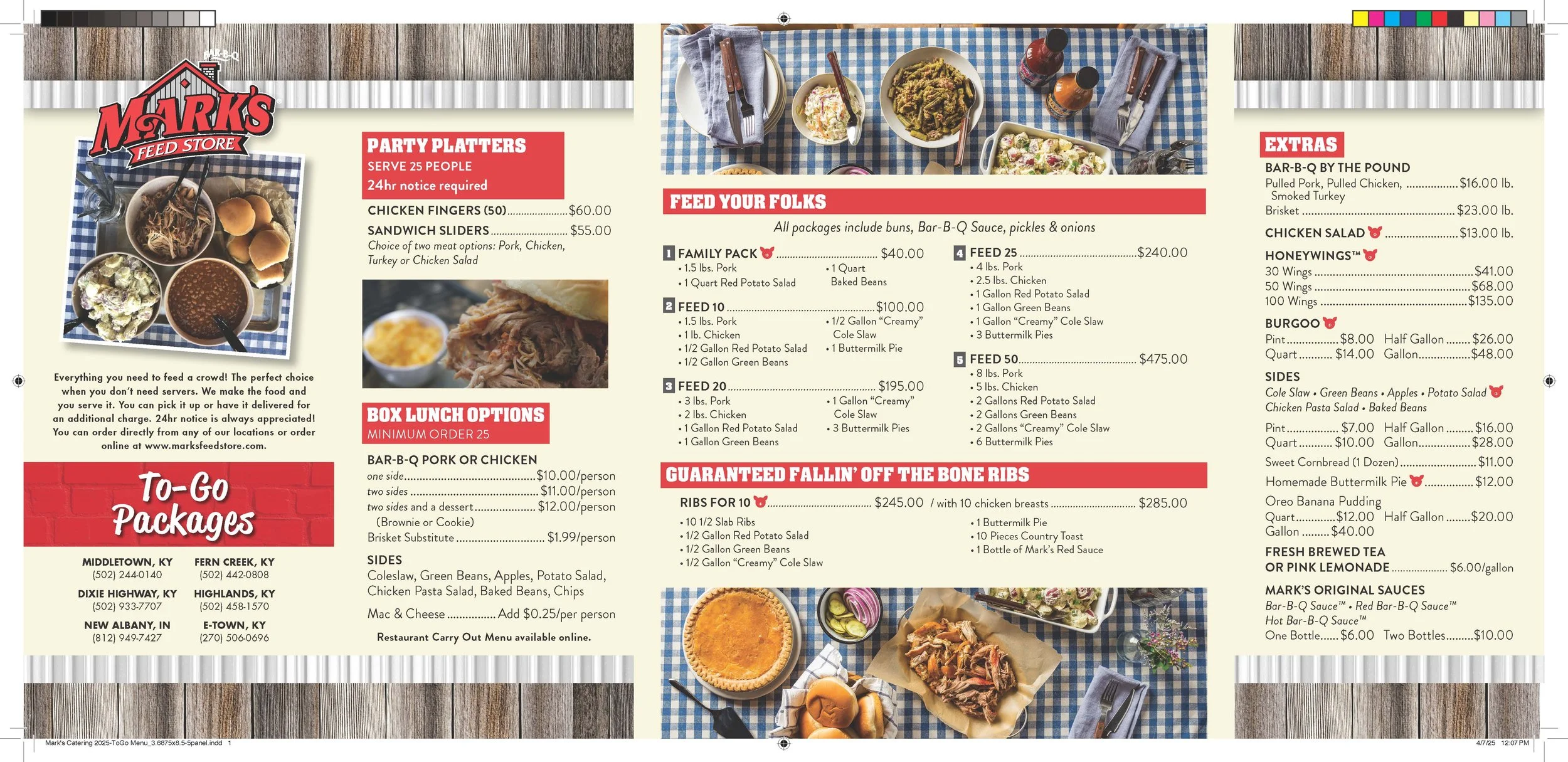 Picnic and Delivery Packages — Mark's Feed Store