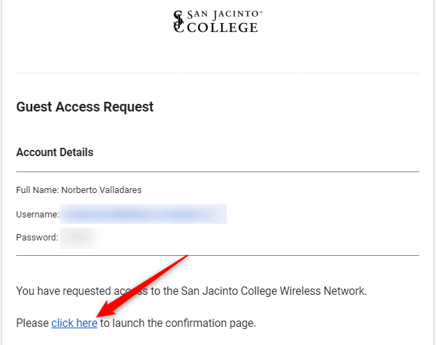 WiFi Guest Access — San Jac ITS