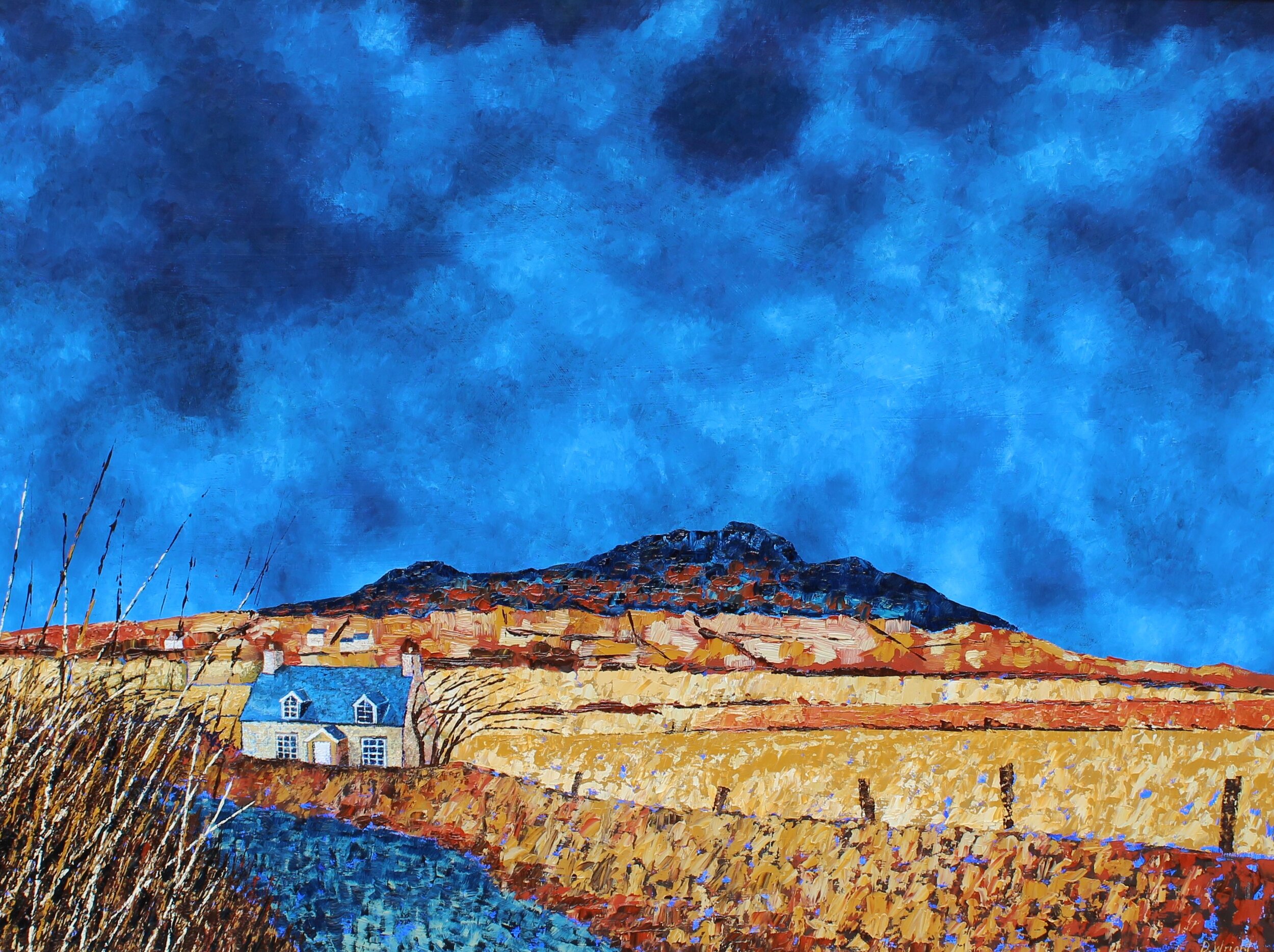 Elizabeth Haines painting entitled Preseli outcrop. — Goat Street Gallery