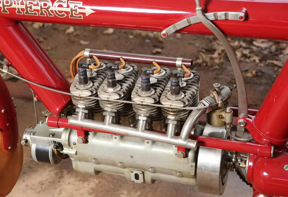 1910 Pierce Four Motorcycle — Audrain Auto Museum