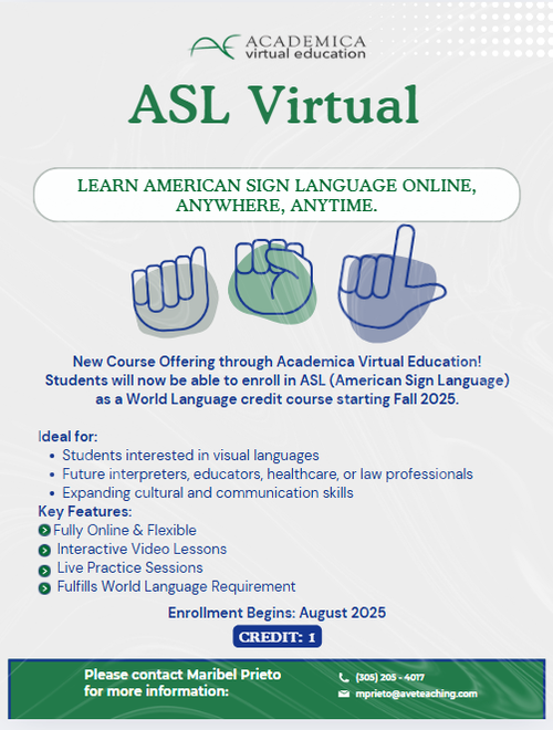 Now Enrolling: ASL (American Sign Language) – Fully Online for 2025 ...