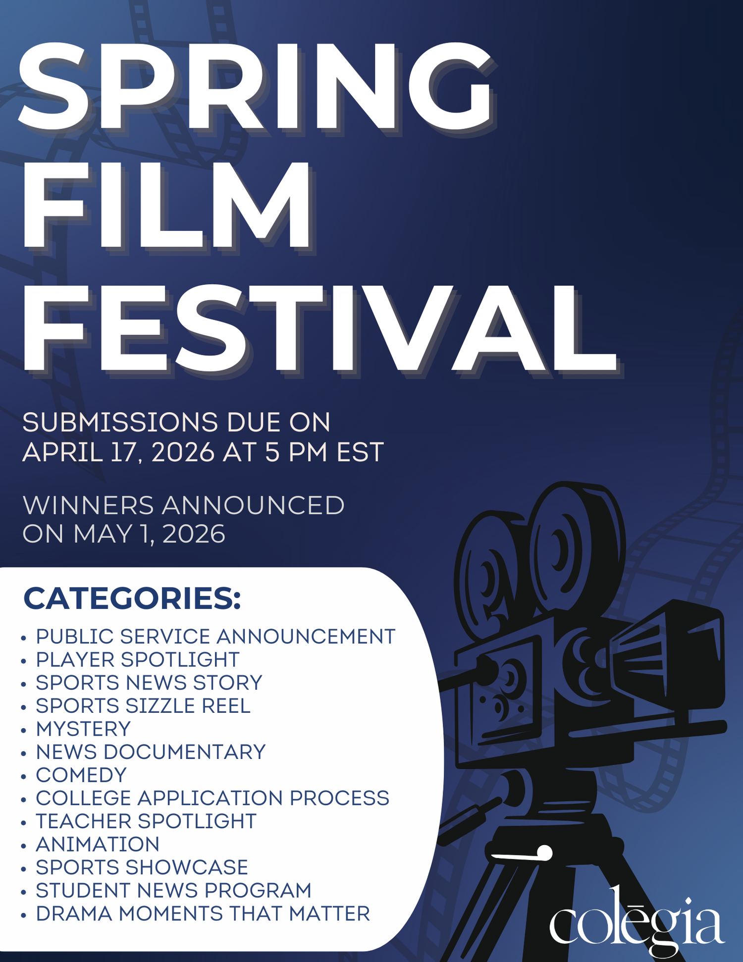 Colēgia Spring Film Festival — Join Academica's eSports League - Spring ...